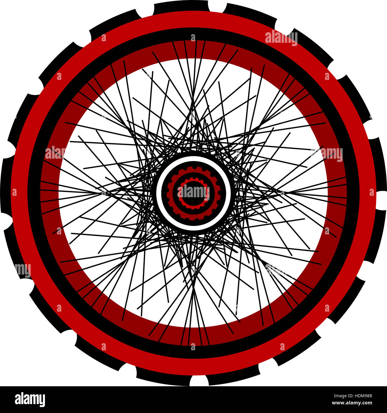 Single speed bicycle rear wheel Stock Photo - Alamy