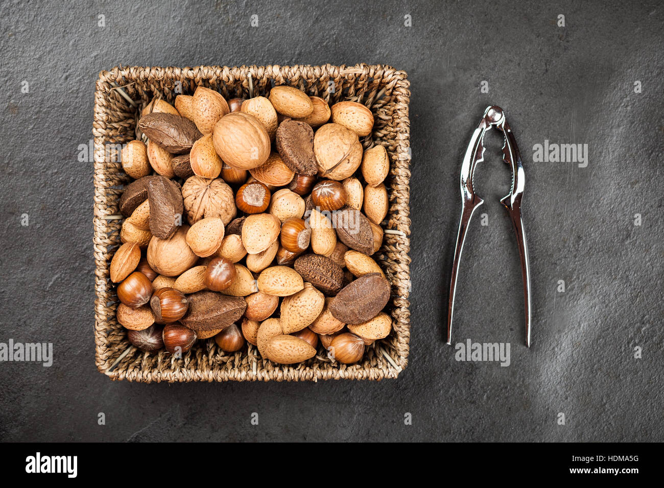 Nuts food various top hi-res stock photography and images - Alamy