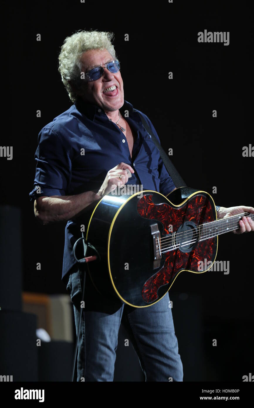 Roger Daltrey of The Who as the band perform onstage during Desert Trip ...