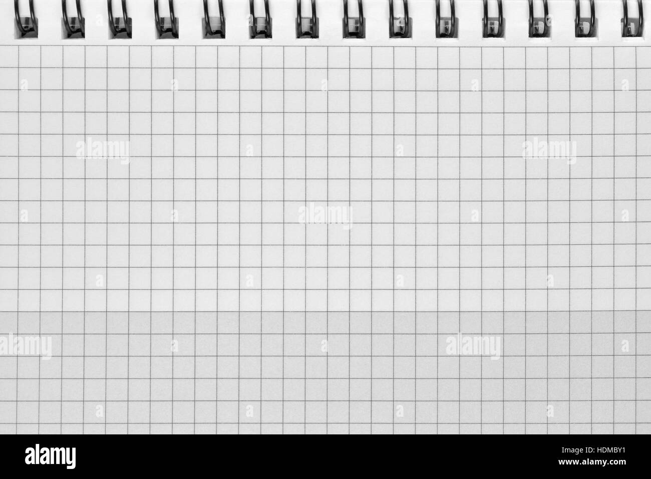 Checked spiral notebook background pattern, horizontal chequered ...