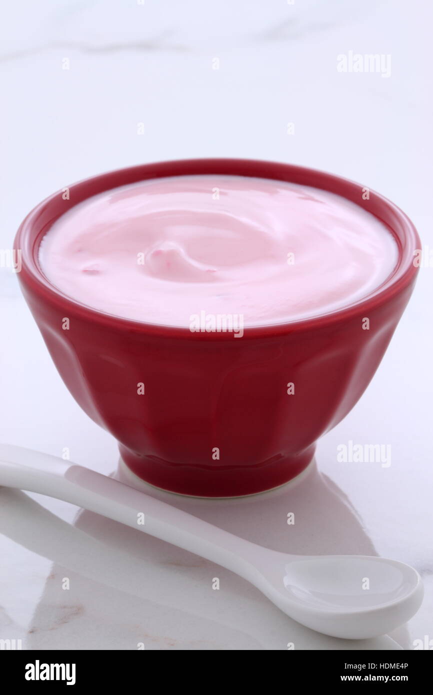 Artisan slow churned Greek strawberry yogurt, with lots of fruit and ...