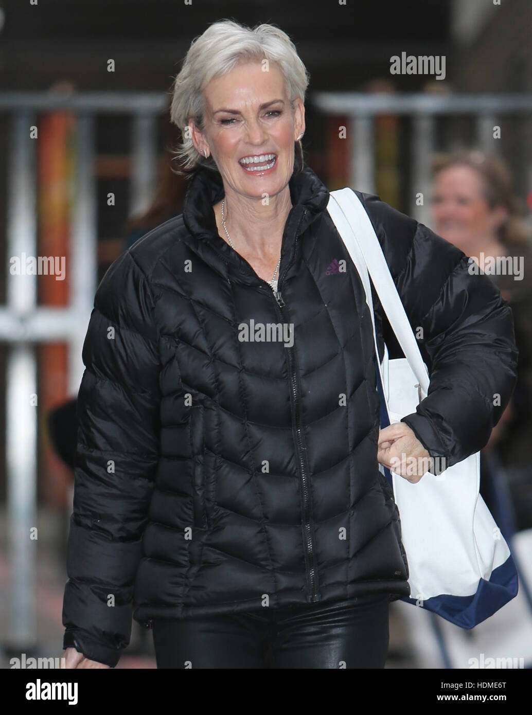 Judy Murray outside ITV Studios Featuring: Judy Murray Where: London ...