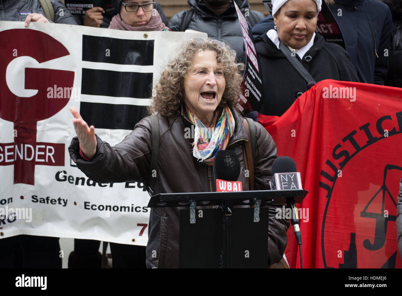 New York, USA. 12th Dec, 2016. Donna Lieberman, Executive Director of ...