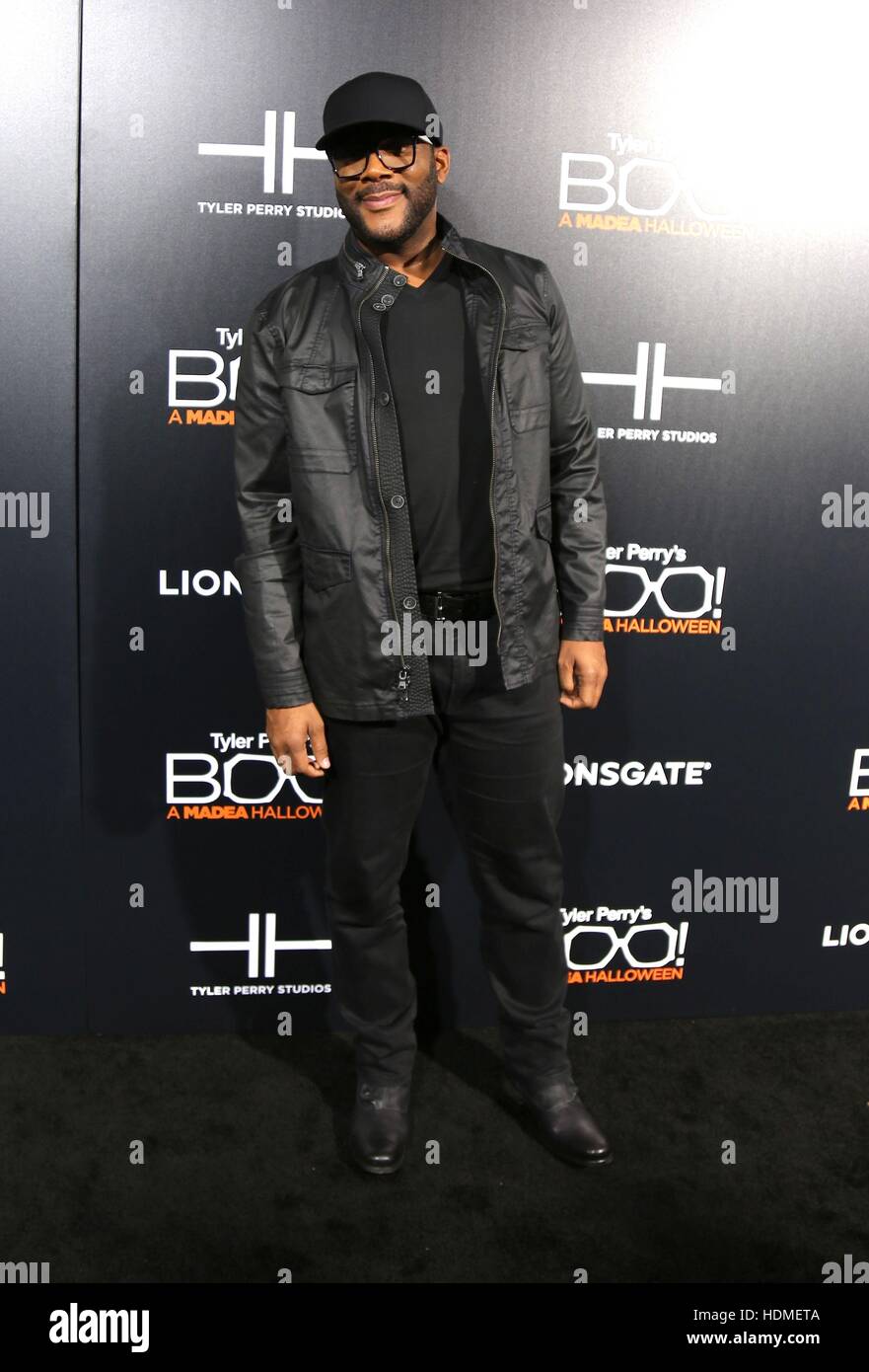 Tyler Perry attending the premiere of 'Boo! A Madea Halloween' at the ...