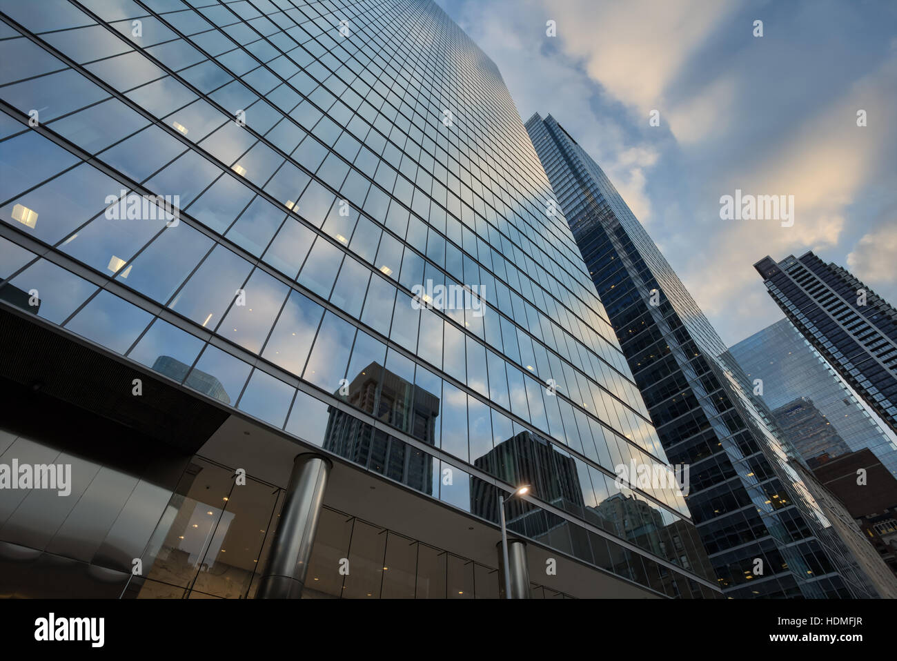 Modern High Rise Office Buildings in Financial District Stock Photo - Alamy