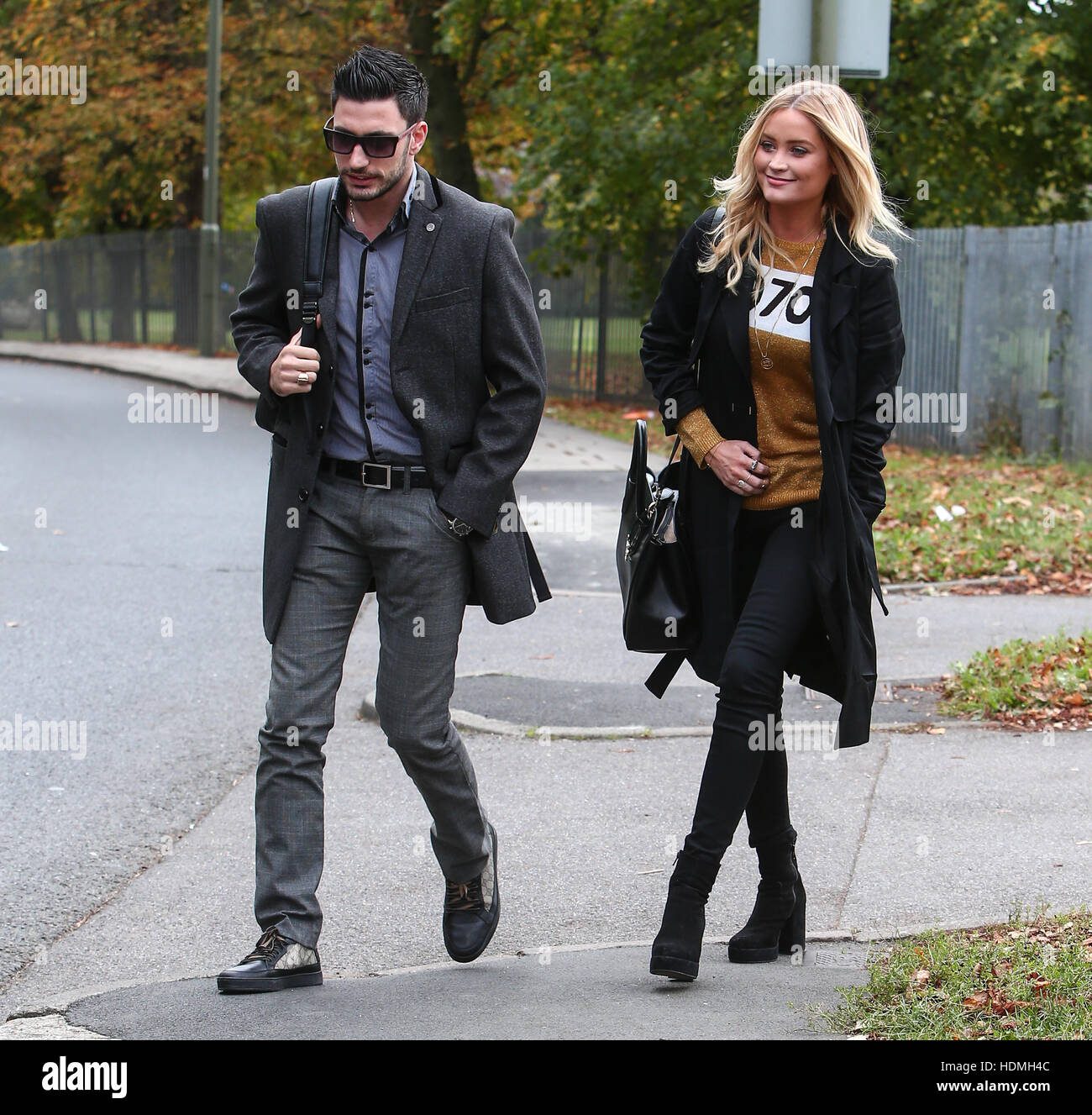 Laura Whitmore arrives for 'Strictly Come Dancing' rehearsals with her ...