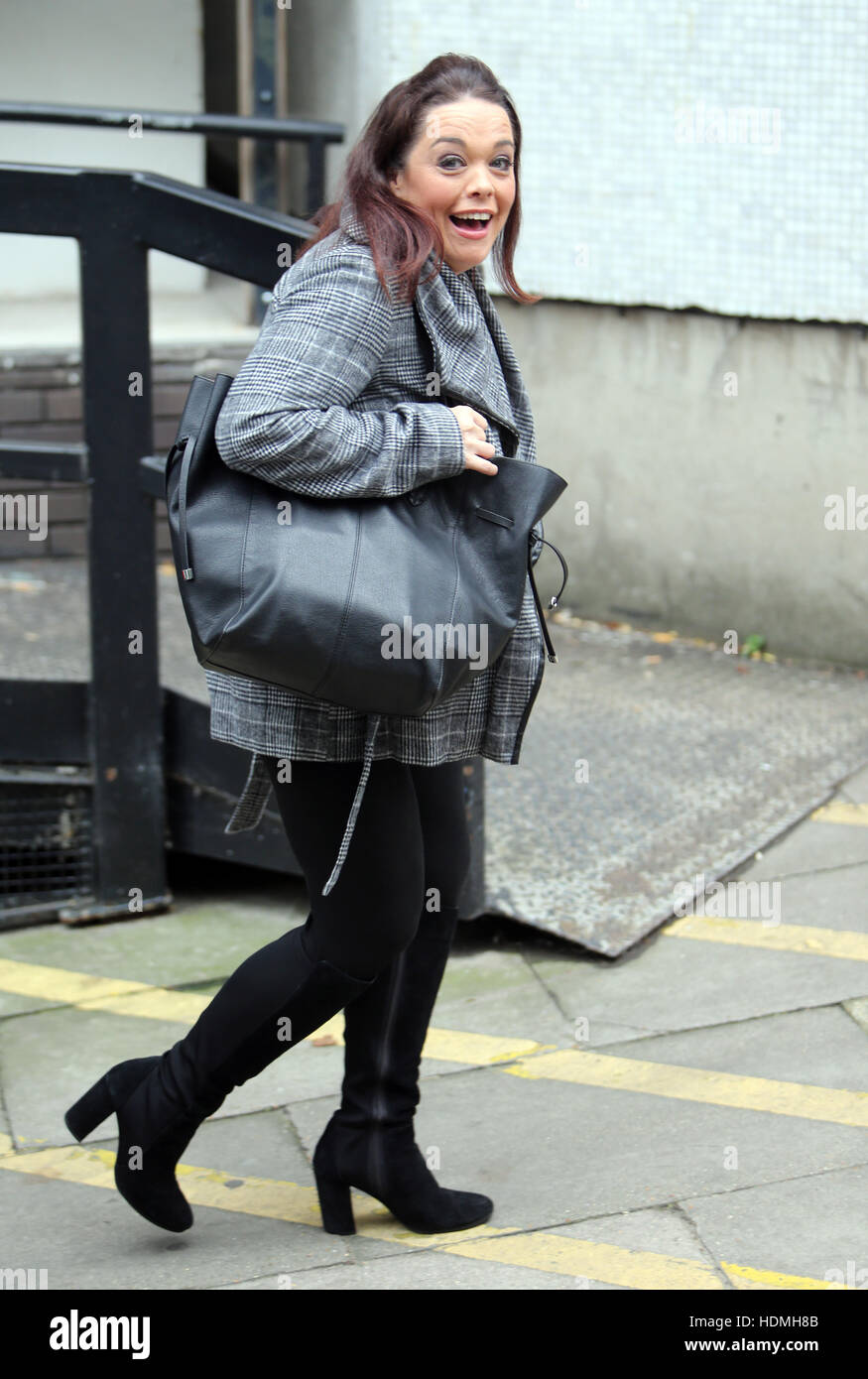 Lisa Riley outside ITV Studios today Featuring: Lisa Riley Where ...