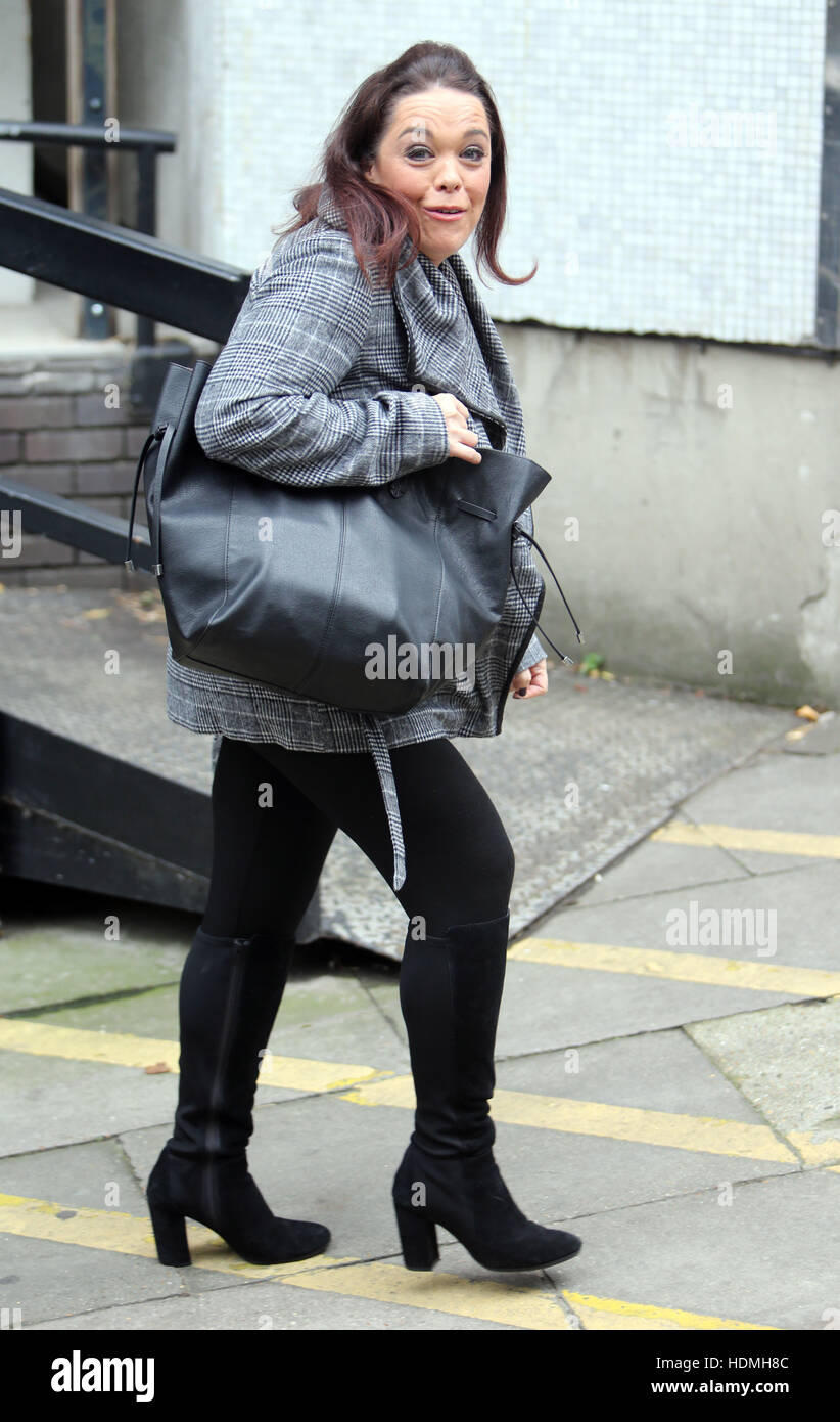 Lisa Riley outside ITV Studios today Featuring: Lisa Riley Where ...