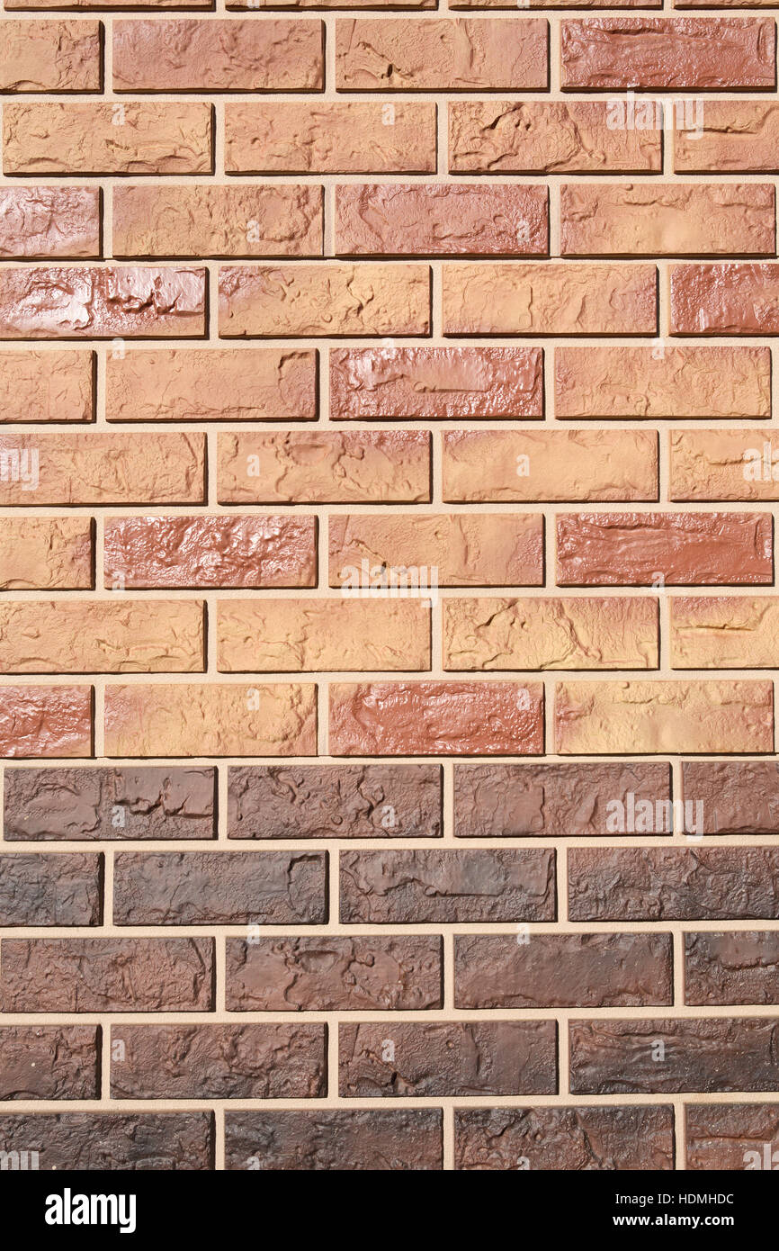 Closeup of brown brick wall. Nice background Stock Photo - Alamy