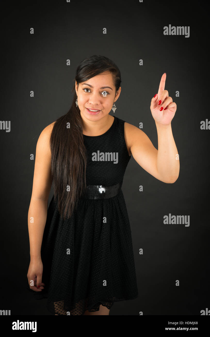 Beautiful woman doing different expressions in different sets of ...