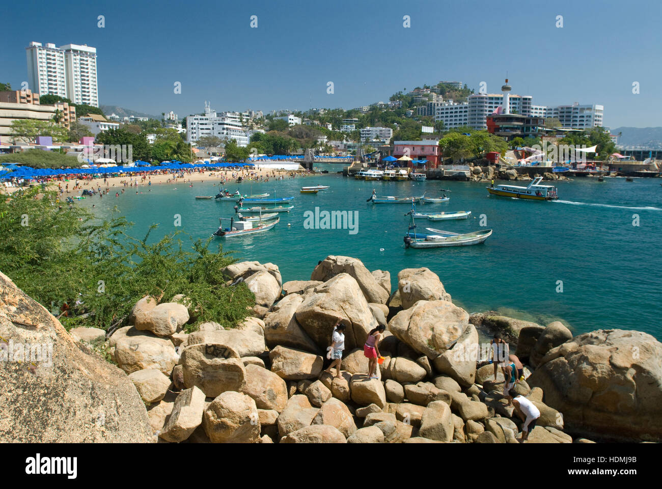 Caleta Beach (Playa Caleta) in Acapulco, Mexico Stock Photo - Alamy
