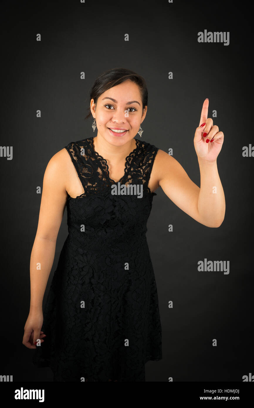 Beautiful woman doing different expressions in different sets of ...