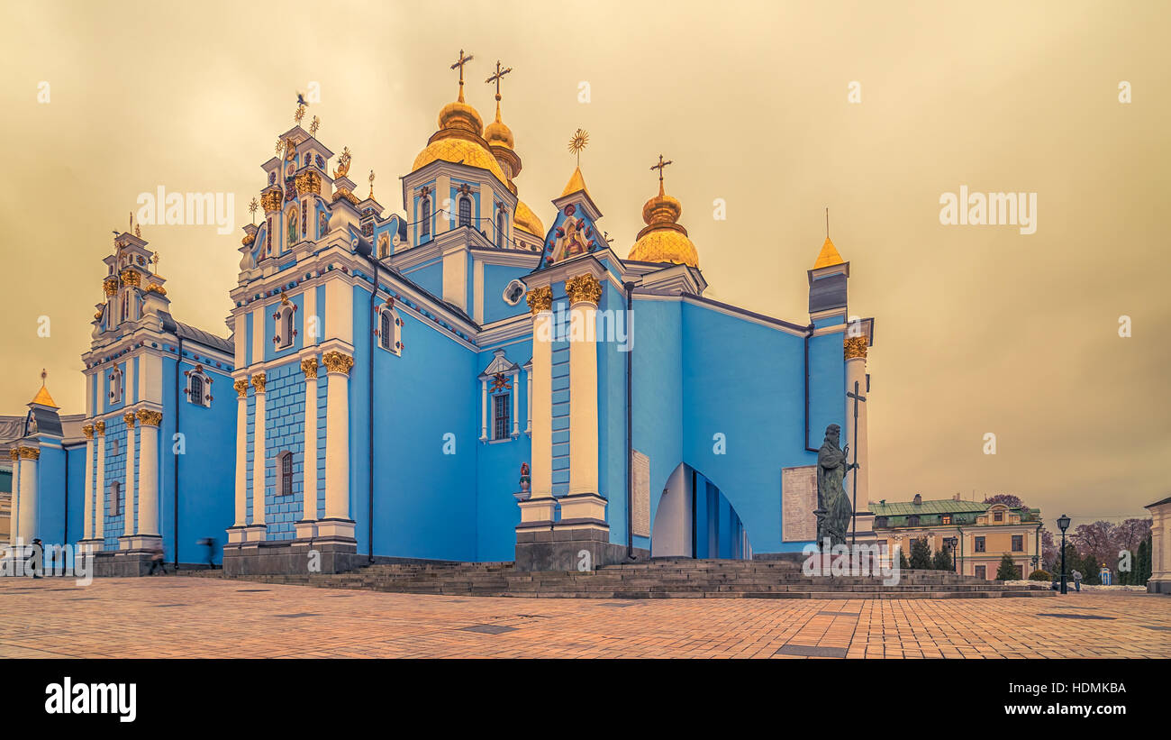 Kiev, Ukraine: St Michael's Golden-Domed Monastery and Cathedral Stock ...