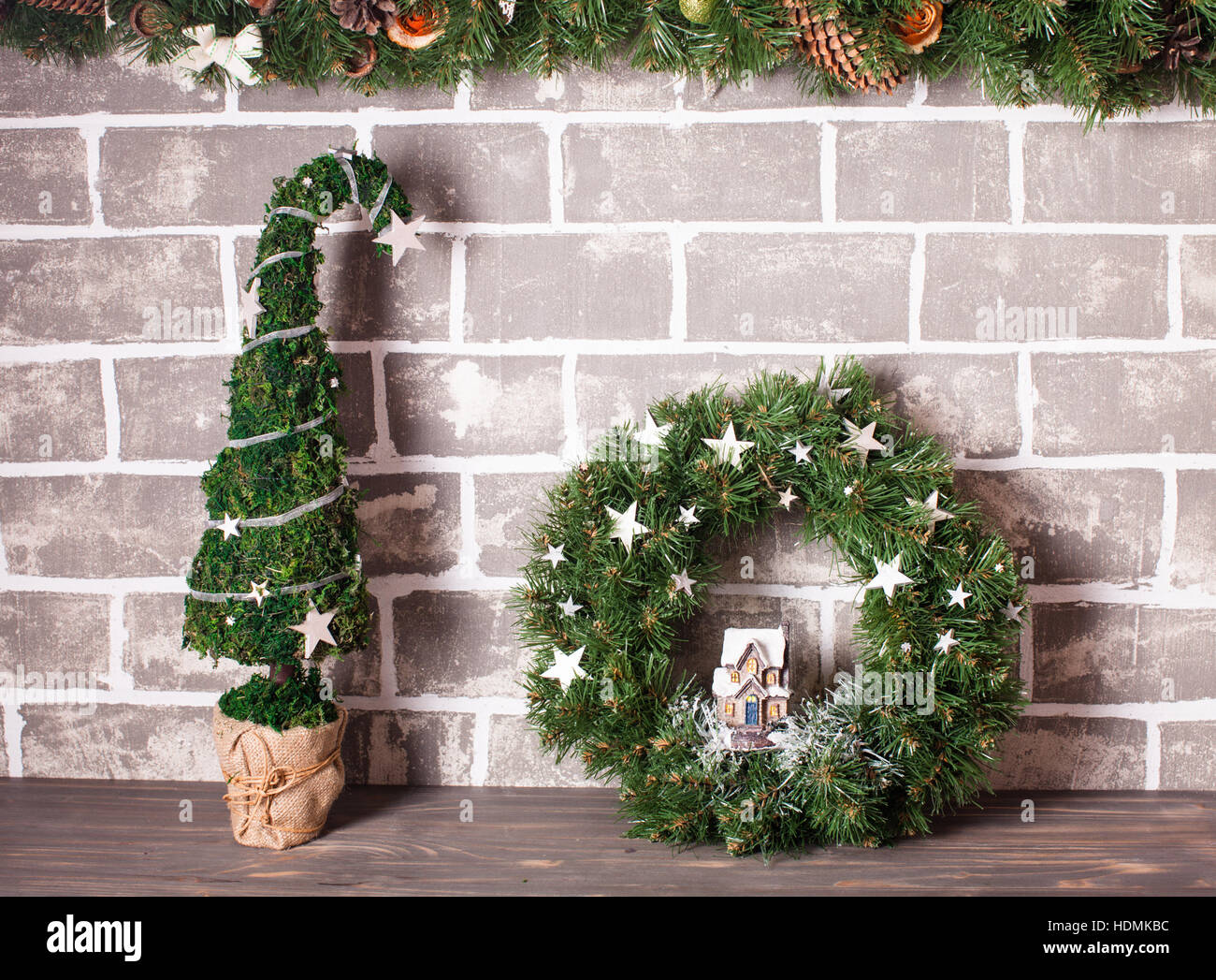 Christmas border design Stock Photo - Alamy