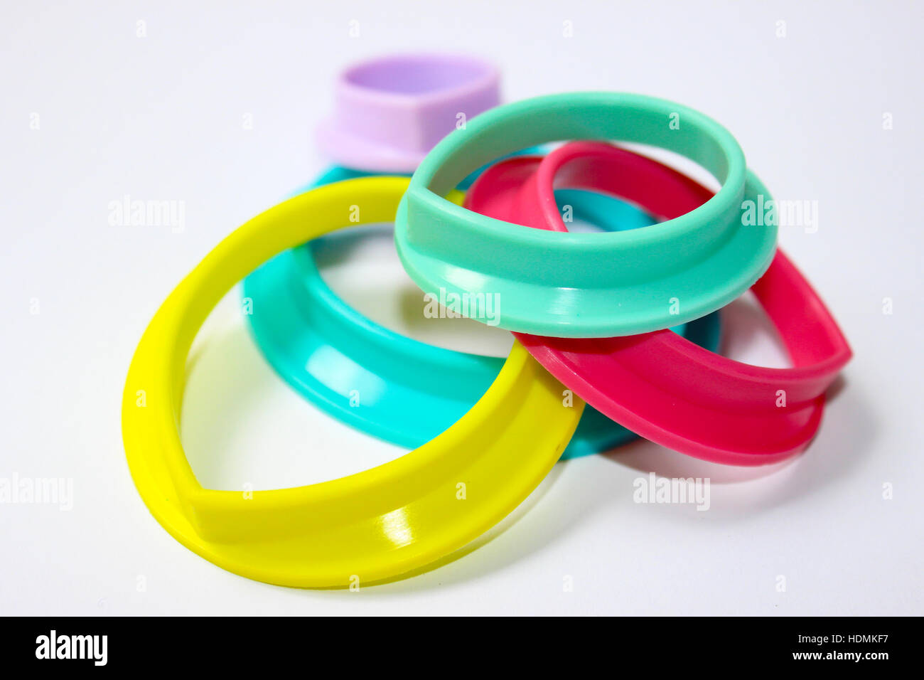Plastic baking rings Stock Photo - Alamy