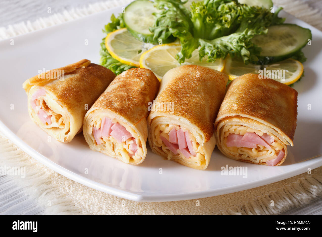 Roast ham appetizer hi-res stock photography and images - Alamy