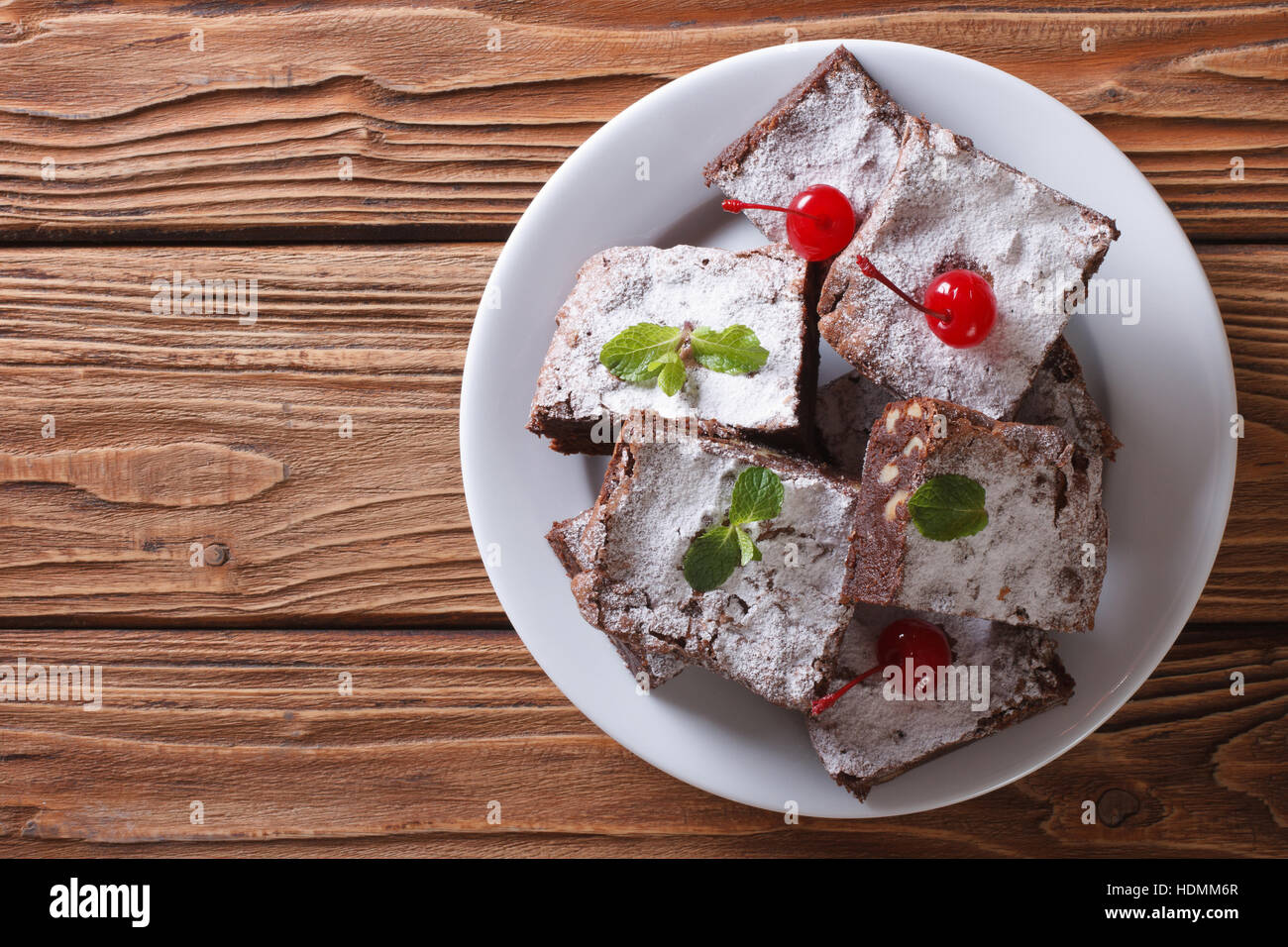 Brownies top view hi-res stock photography and images - Alamy