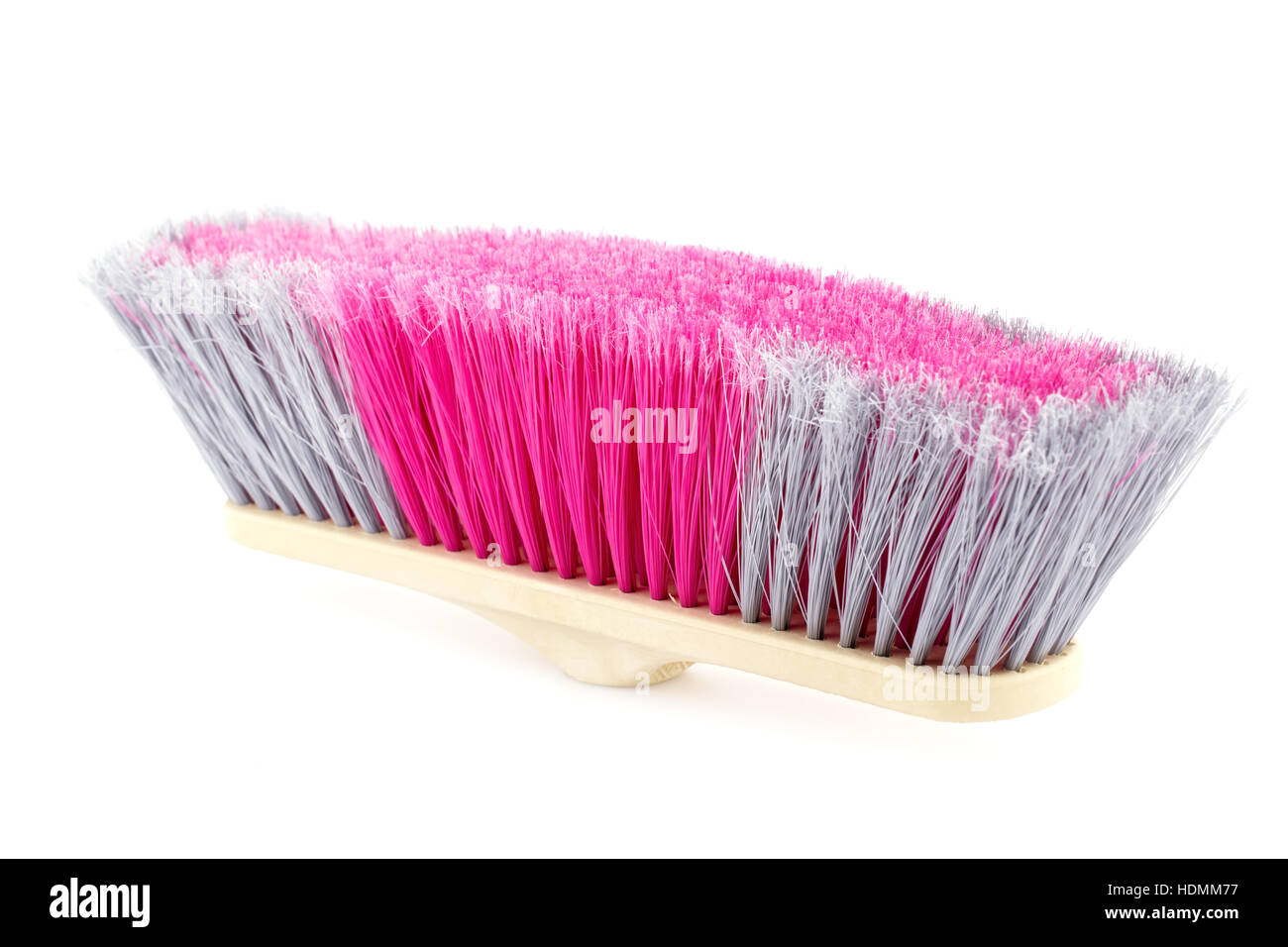 Colorful broom isolated on white background Stock Photo - Alamy