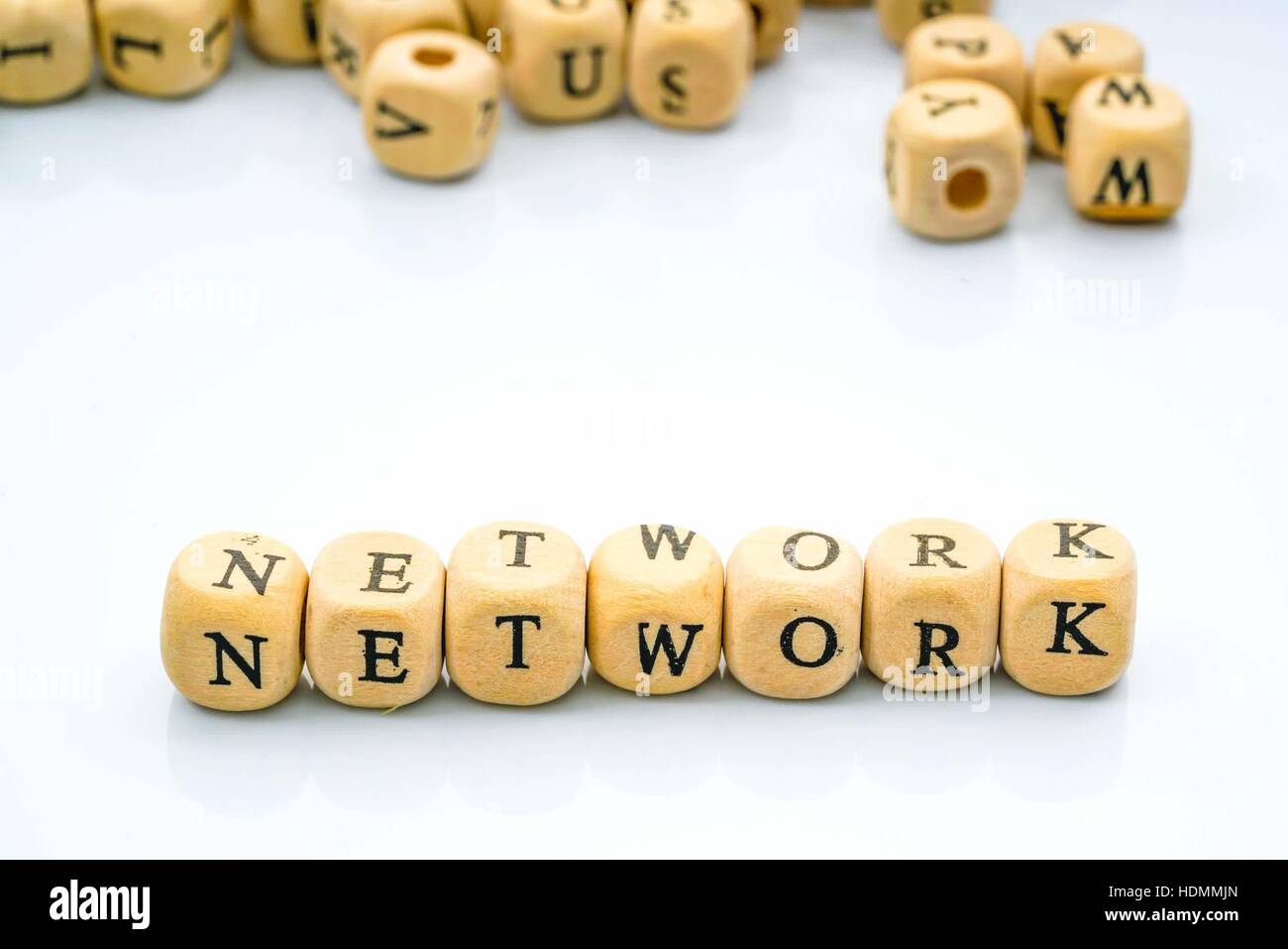 Internet security In Wooden Cube Stock Photo - Alamy