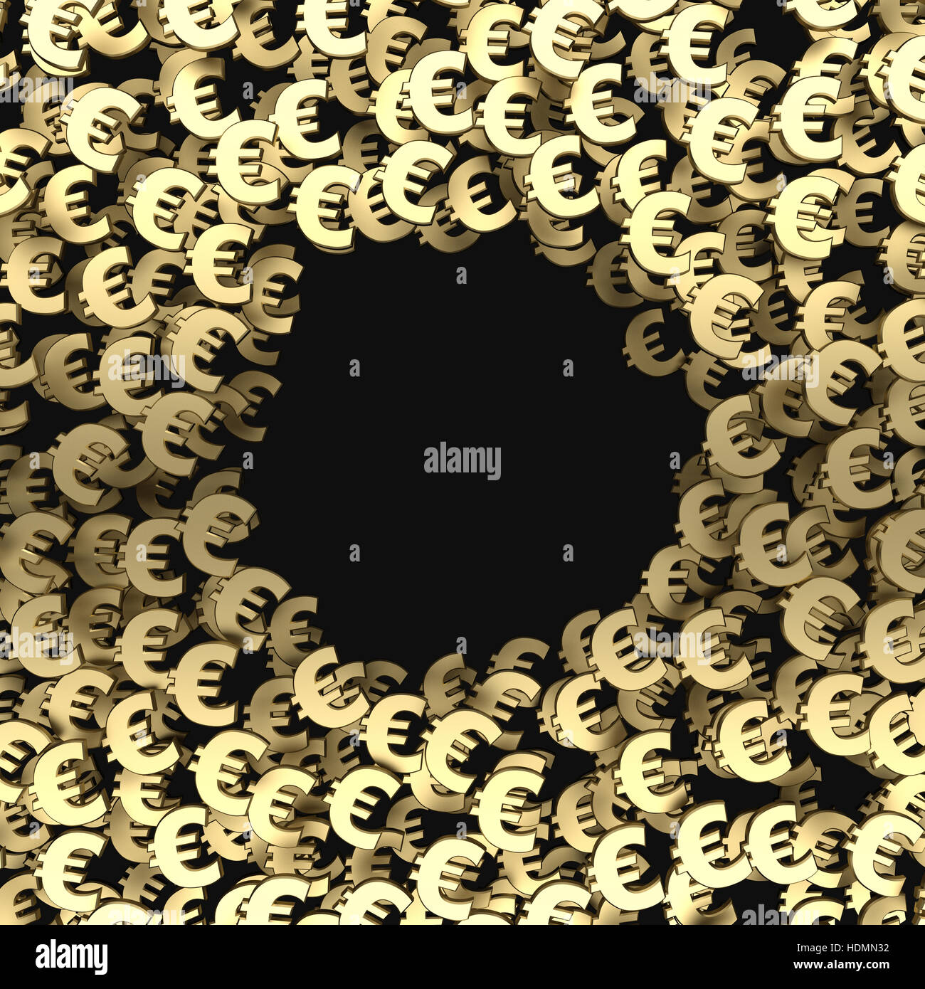 many gold euro symbol background. 3d rendering Stock Photo - Alamy