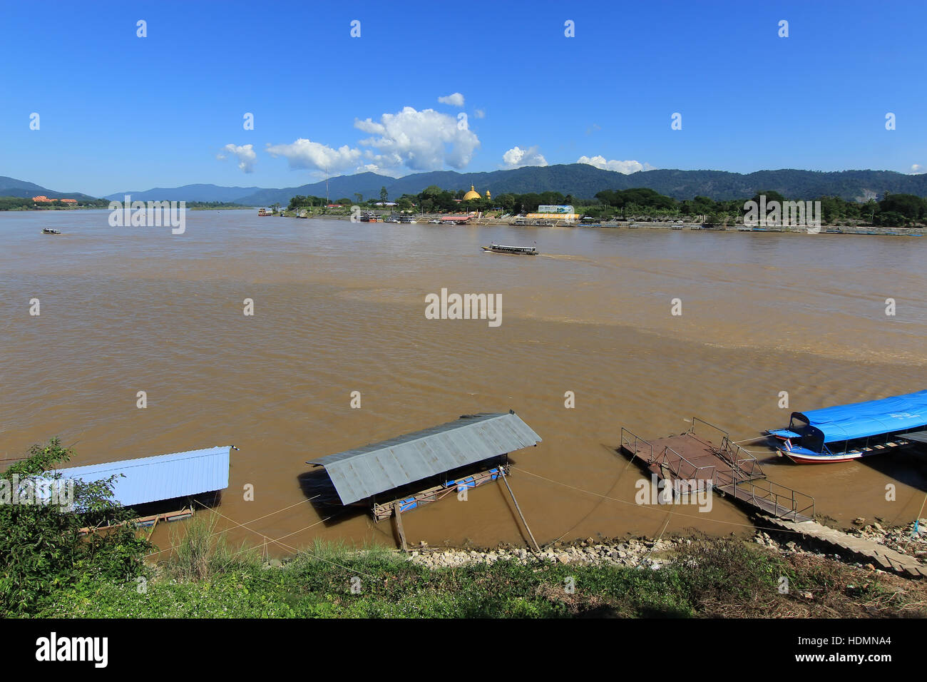 Golden Triangle an area of three countries of Southeast Asia Myanmar ...