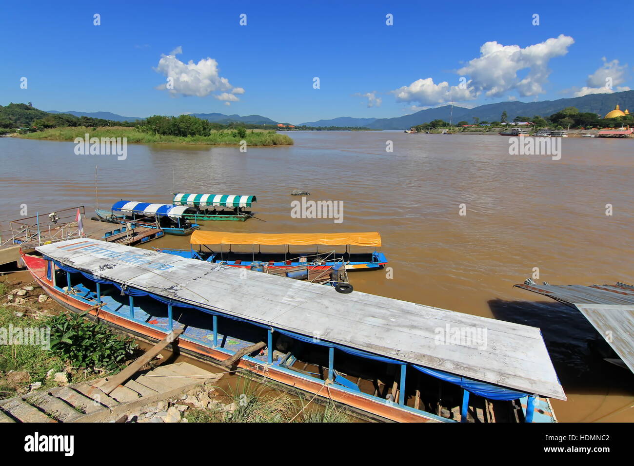 Golden Triangle an area of three countries of Southeast Asia Myanmar ...