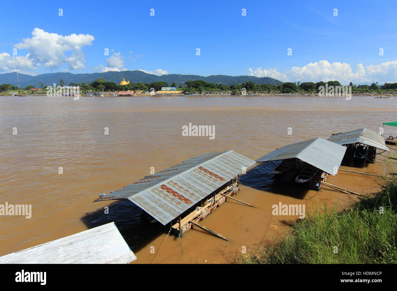 Golden Triangle an area of three countries of Southeast Asia Myanmar ...