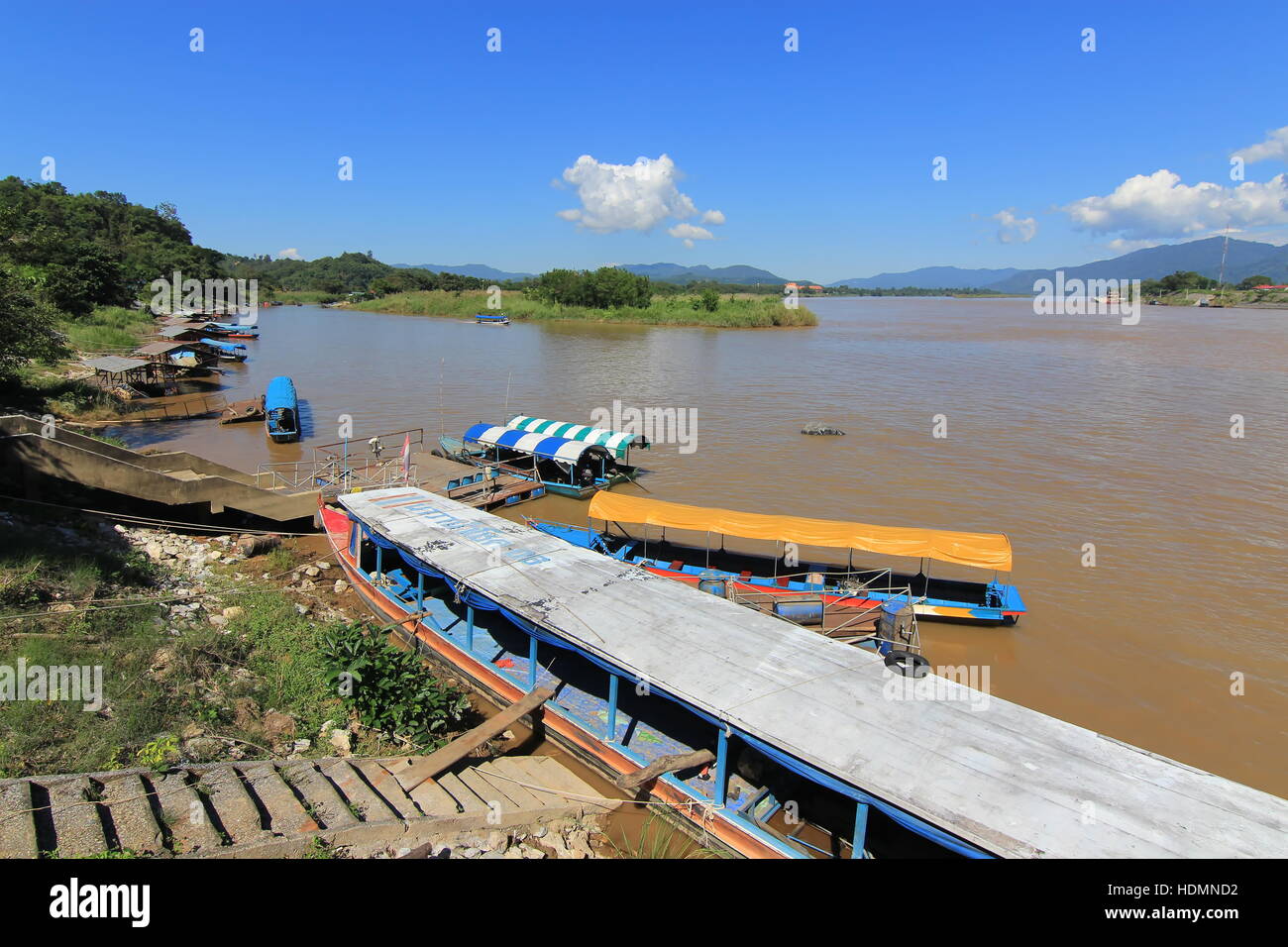Golden Triangle an area of three countries of Southeast Asia Myanmar ...