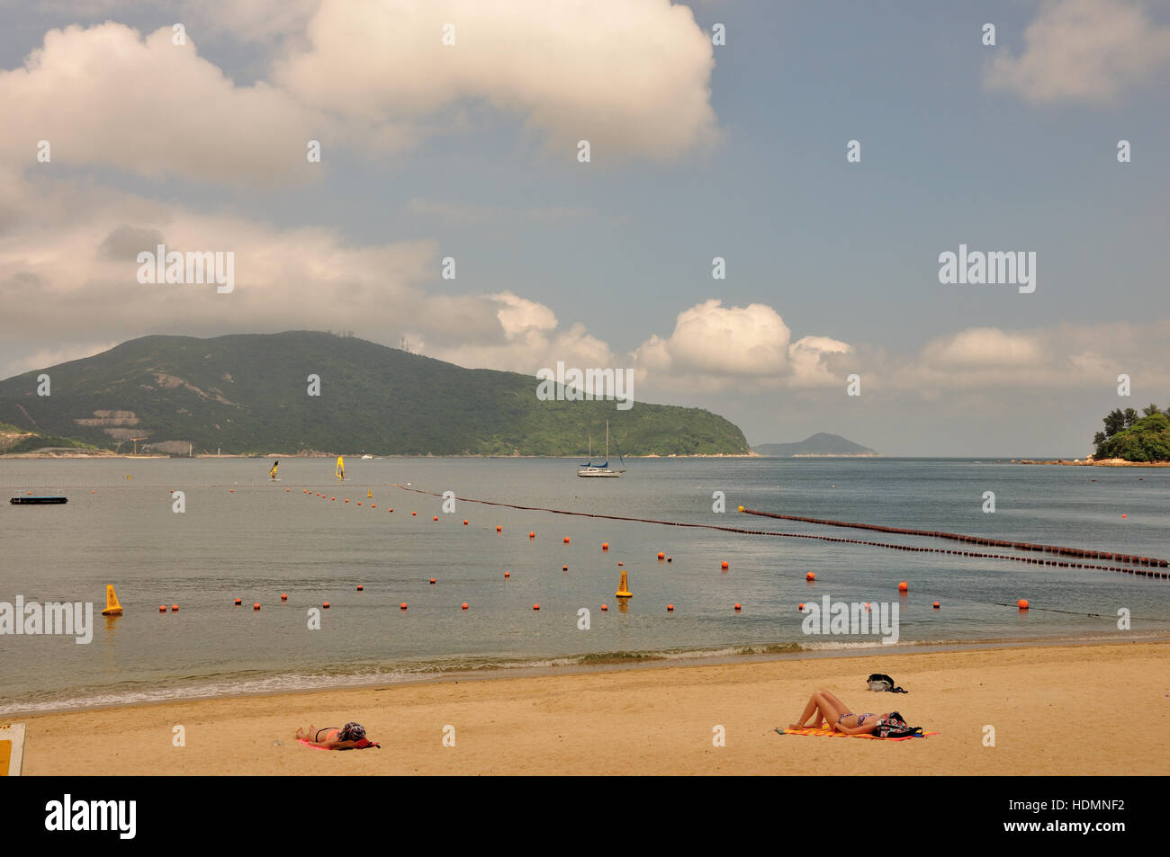 Golden Sandy beaches of Hong Kong Stock Photo - Alamy