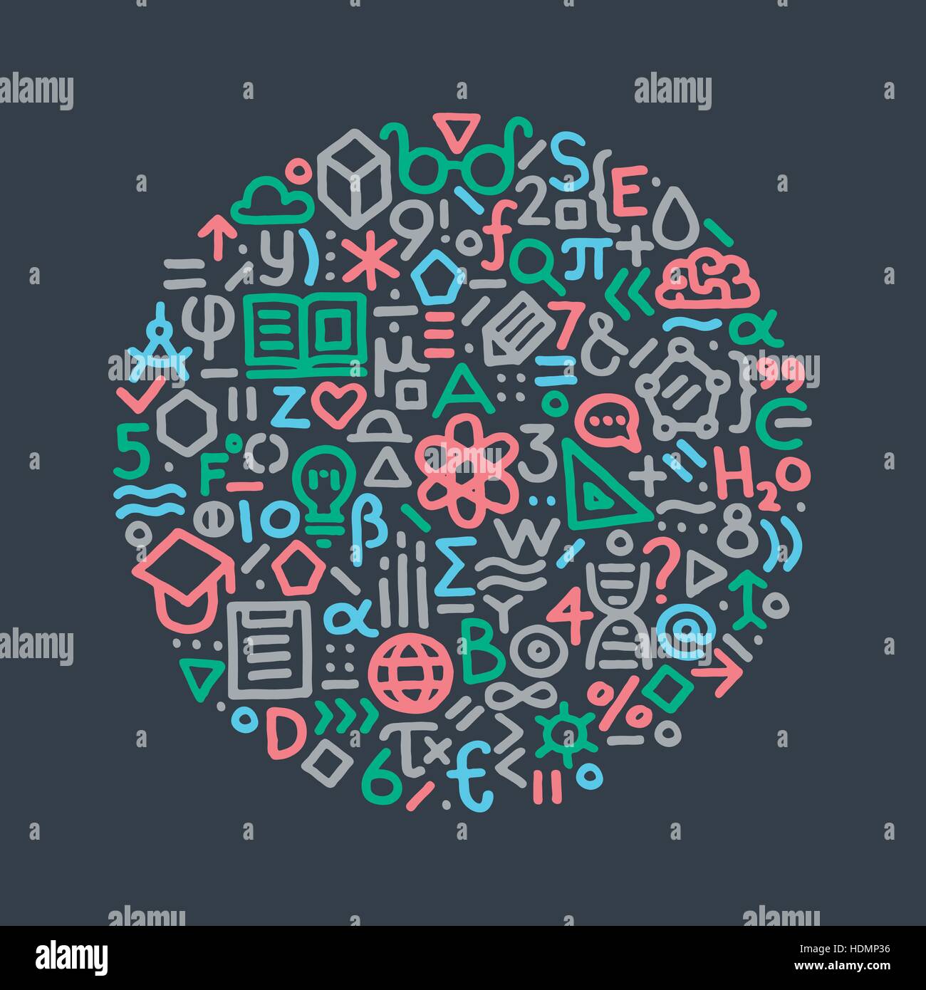 School stuff vector vectors hi-res stock photography and images - Alamy