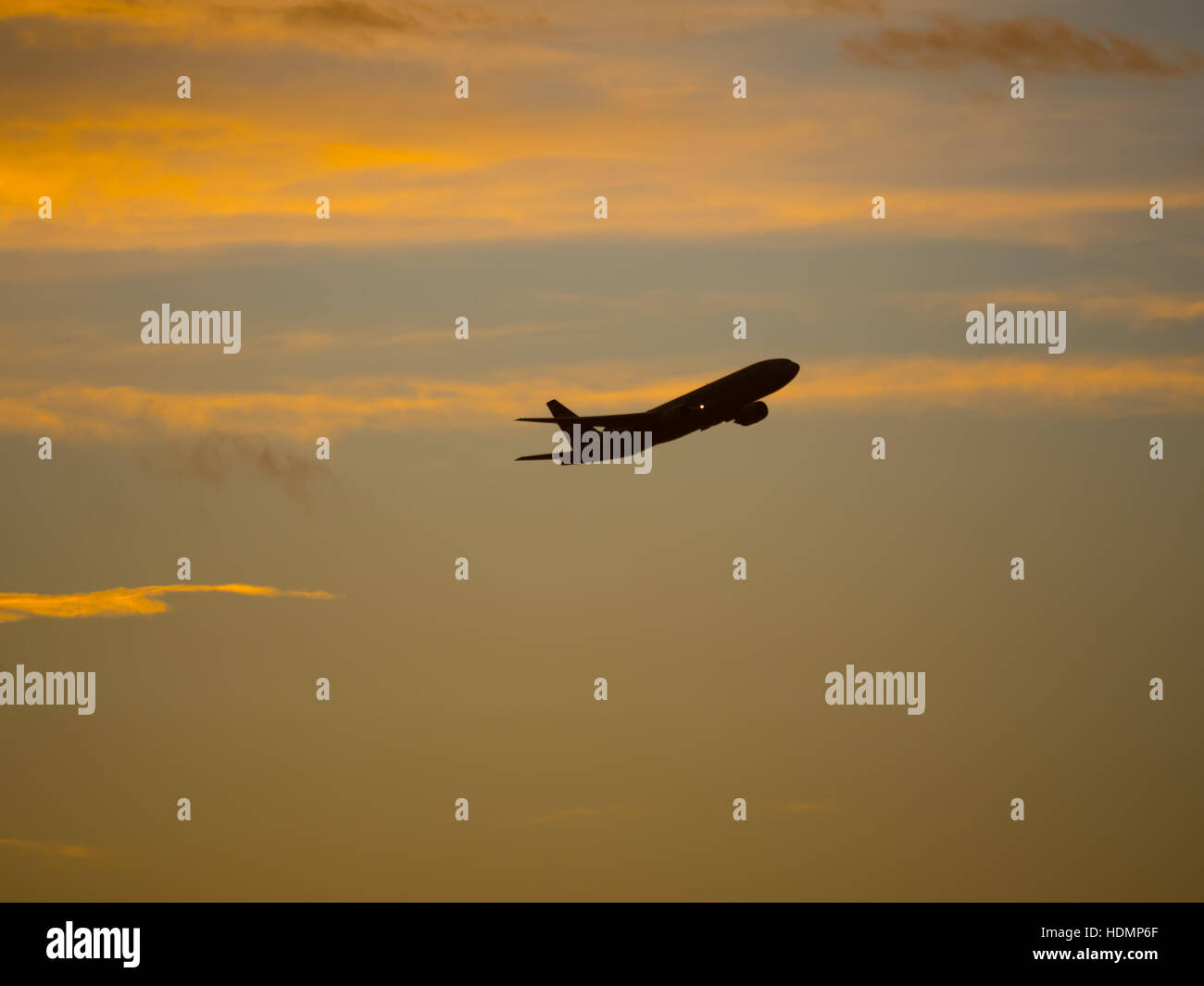 Sunrise take off Stock Photo - Alamy