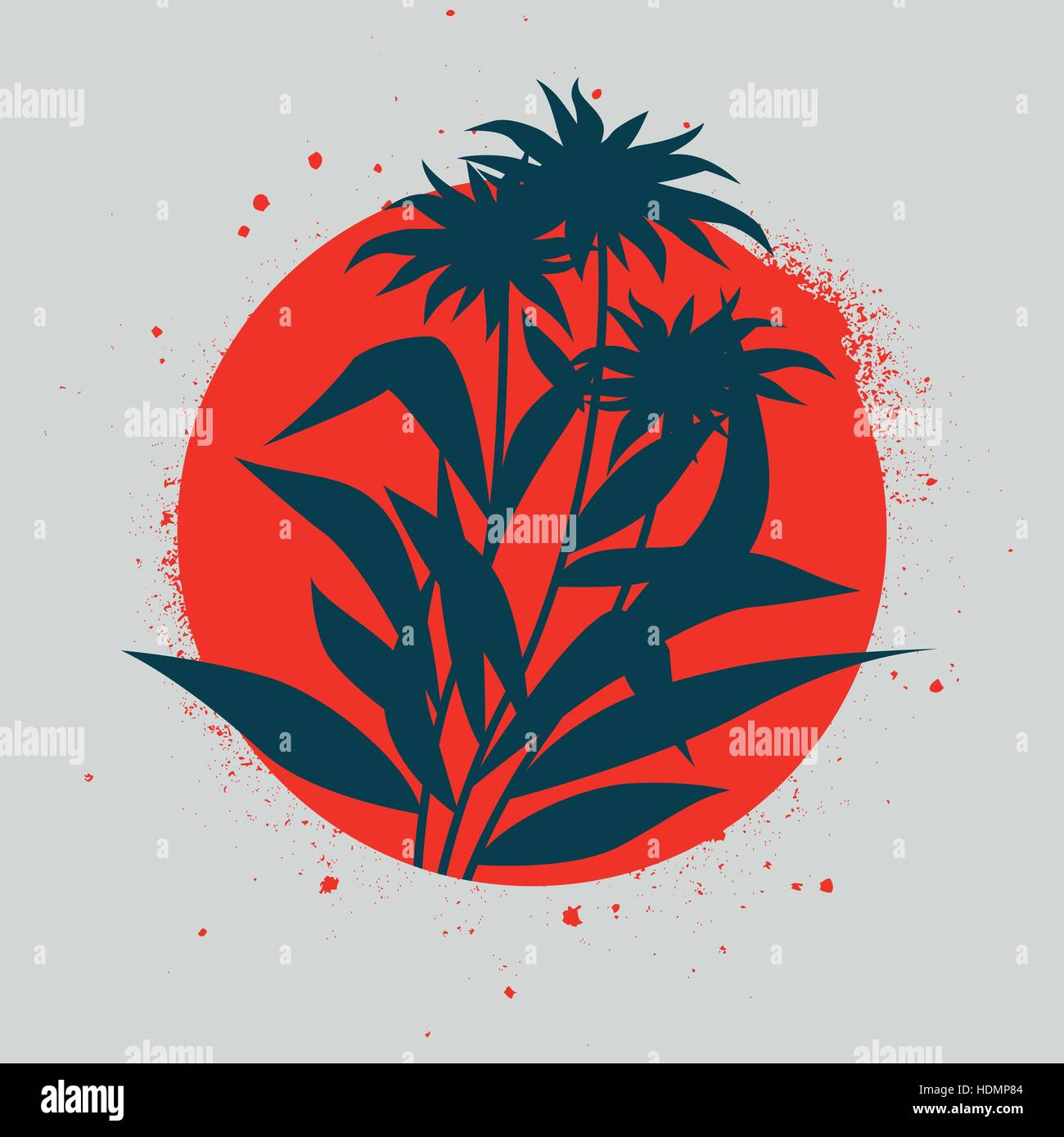 Red round circle splash stain. Modern graffiti style icon. Presentation ...