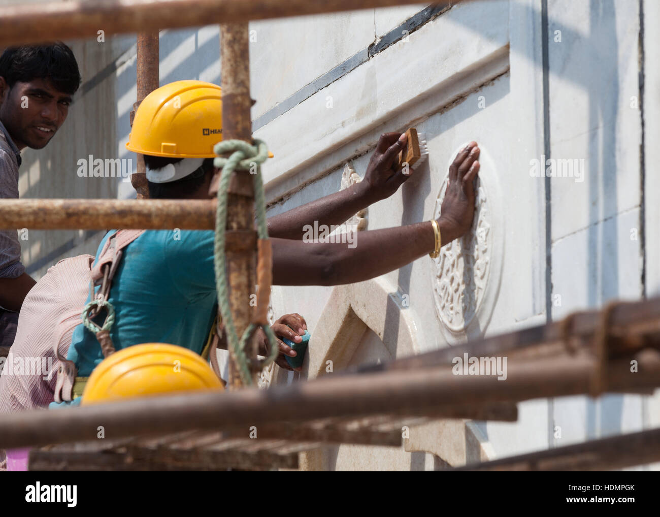 Indian workers clean in hi-res stock photography and images - Alamy
