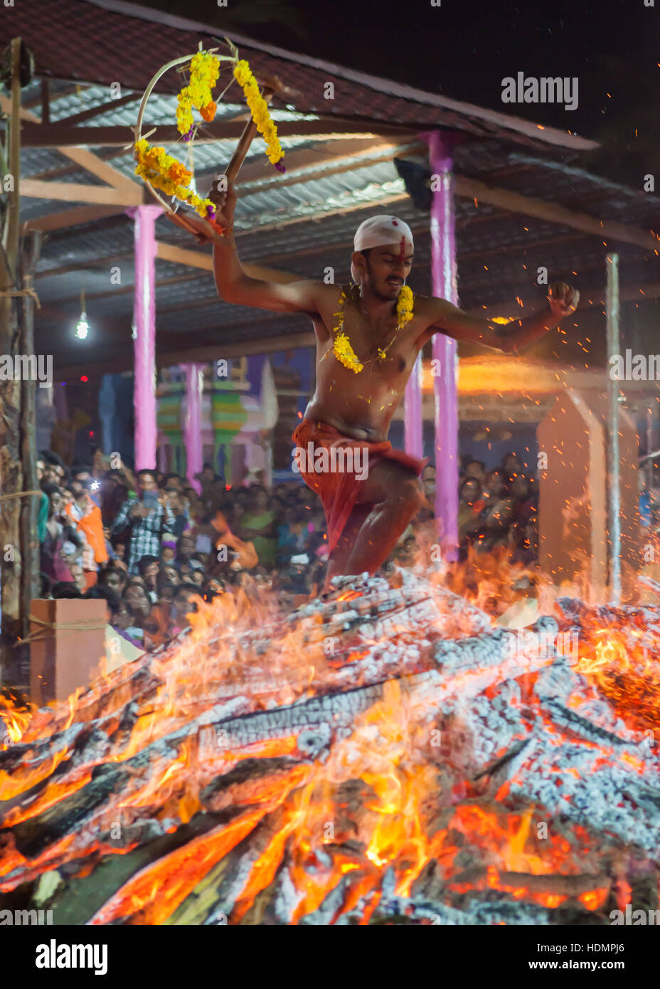 Firewalker ceremony agni kavadi perunguzhi hi-res stock photography and ...