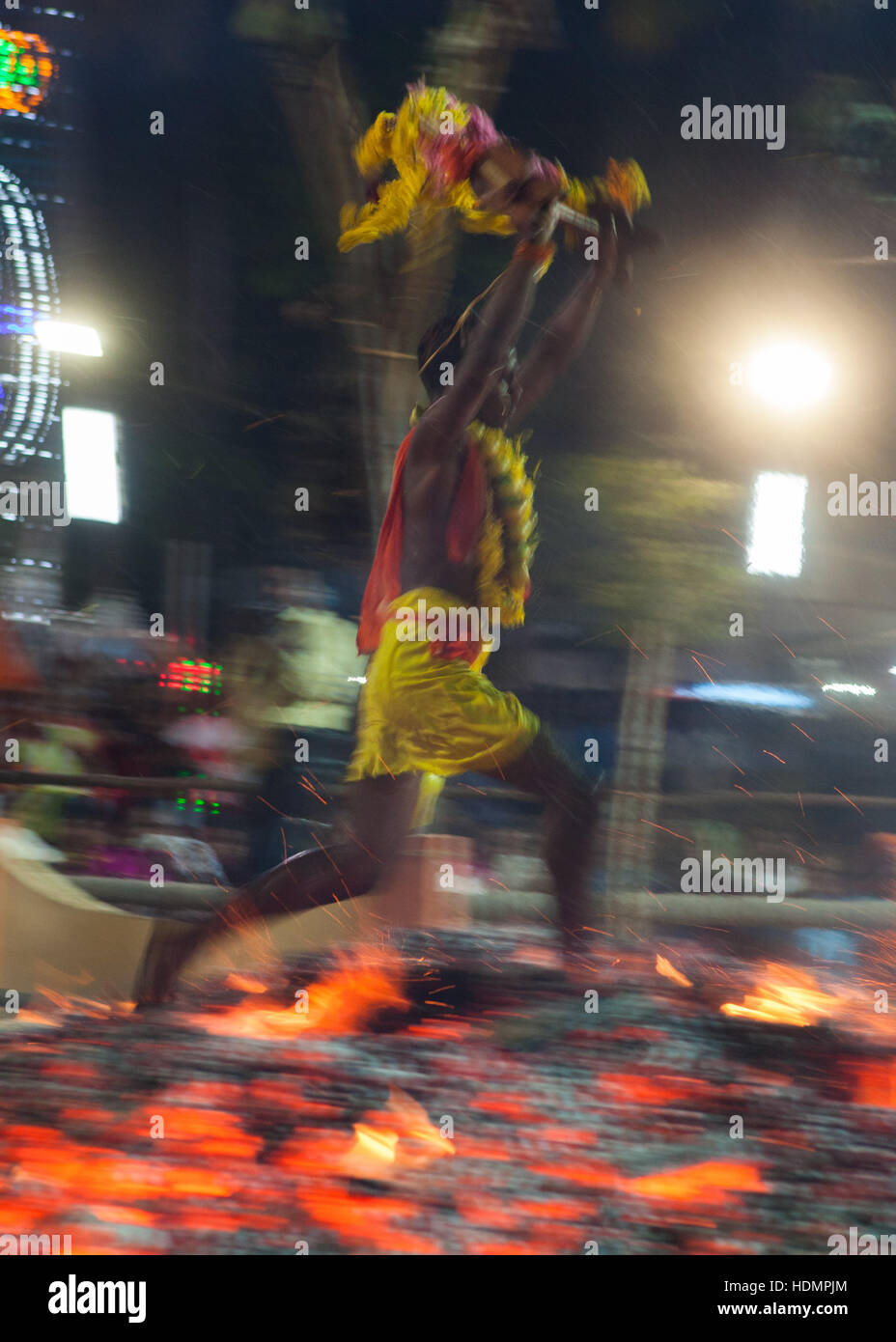 Firewalker ceremony of Agni Kavadi, Perunguzhi, Kerala, India, Asia ...