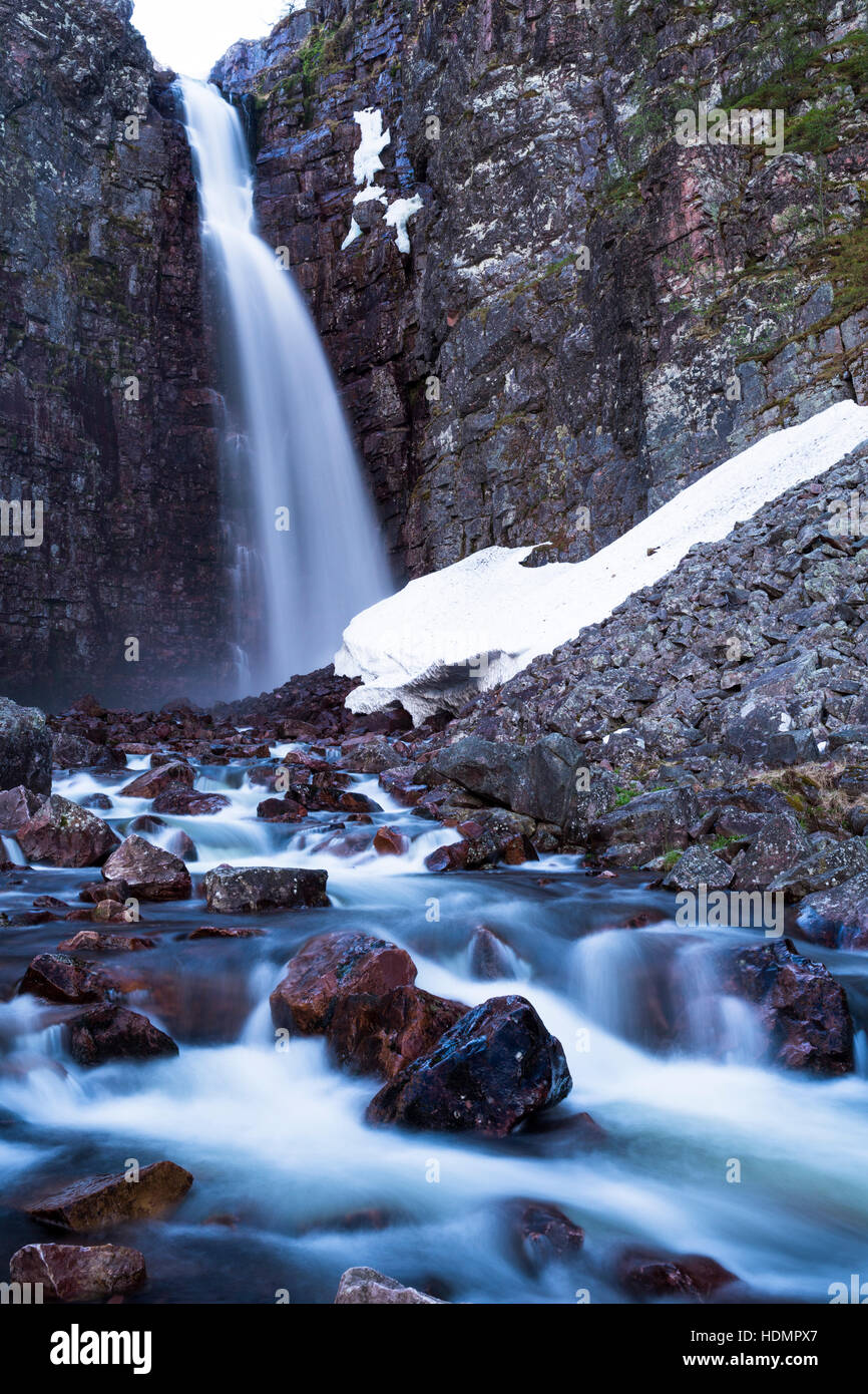 Njupeskär waterfall, Sweden's highest waterfall, Fulufjället National ...