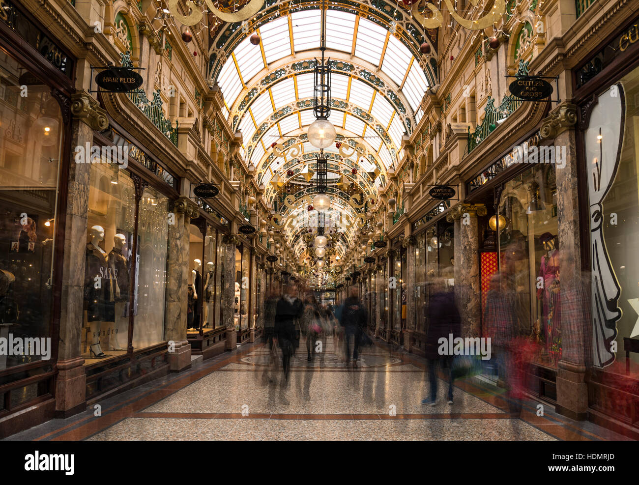 The stunning Victoria Quarter shopping centre in the heart of Leeds ...