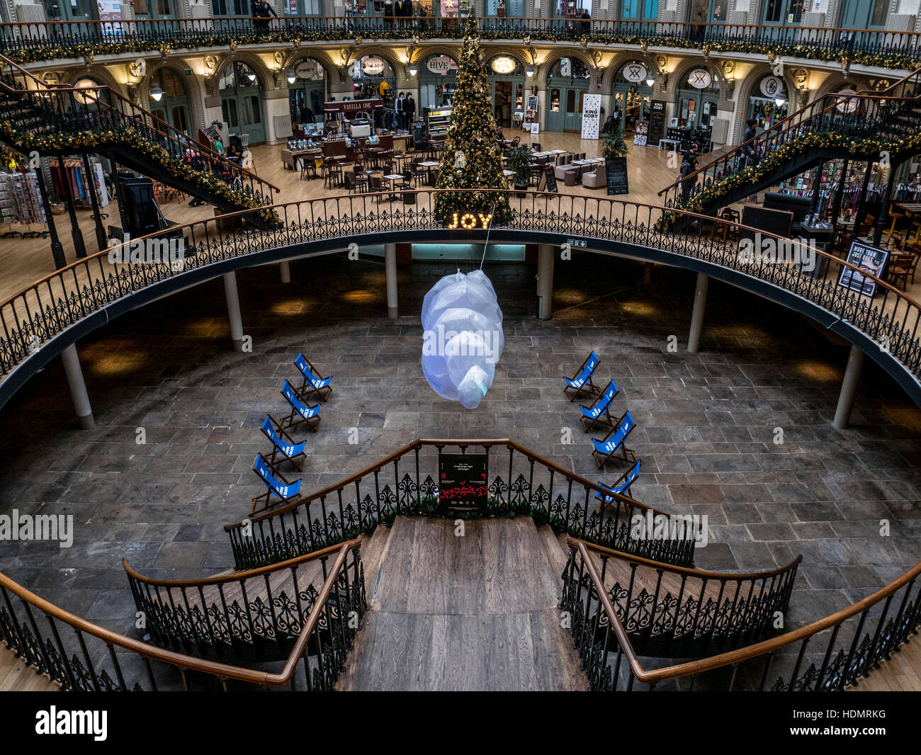 The amazing Corn Exchange building in Leeds City Centre, full of life ...