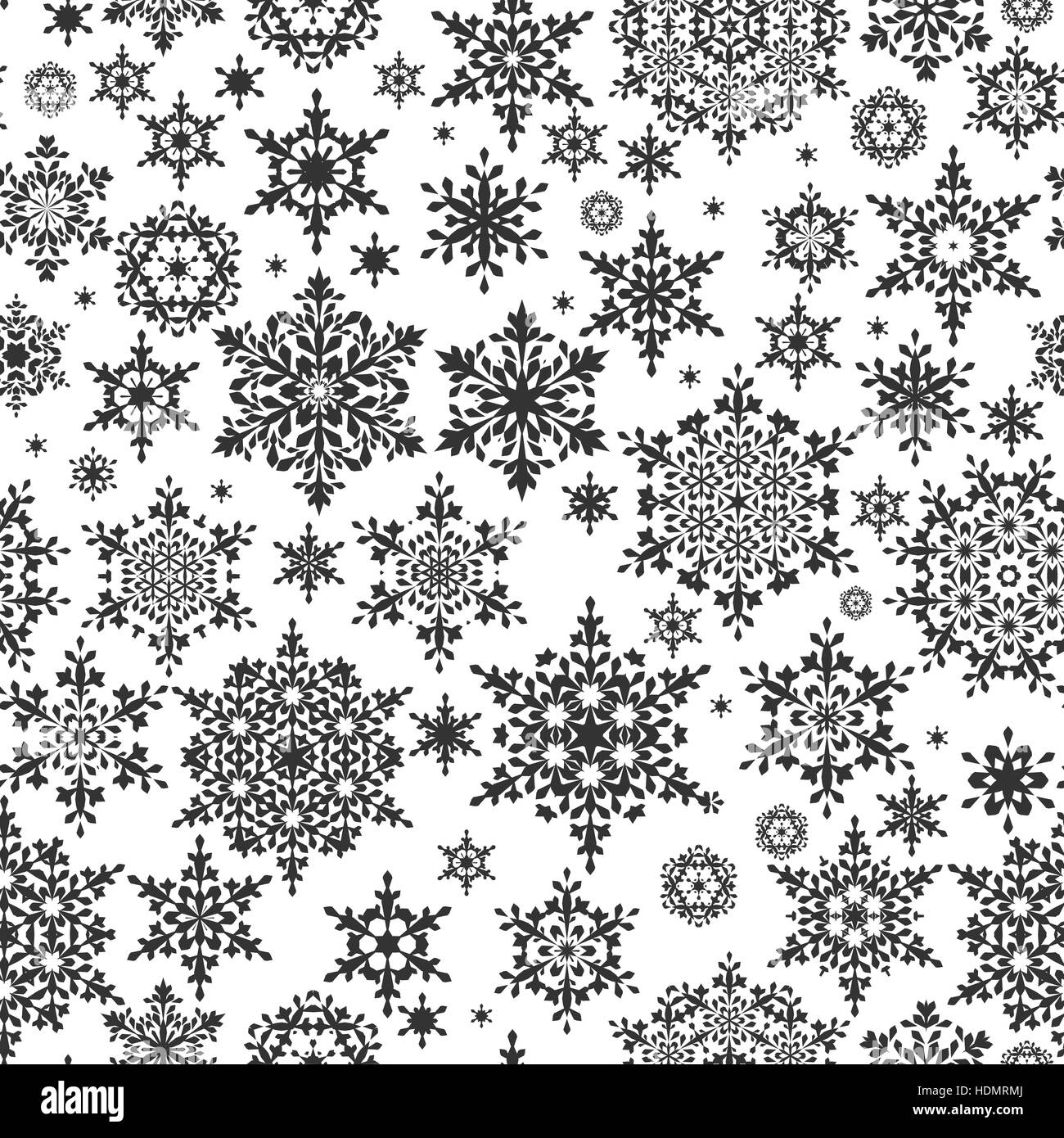 Seamless Snowflakes pattern. EPS 10 Stock Vector Image & Art - Alamy