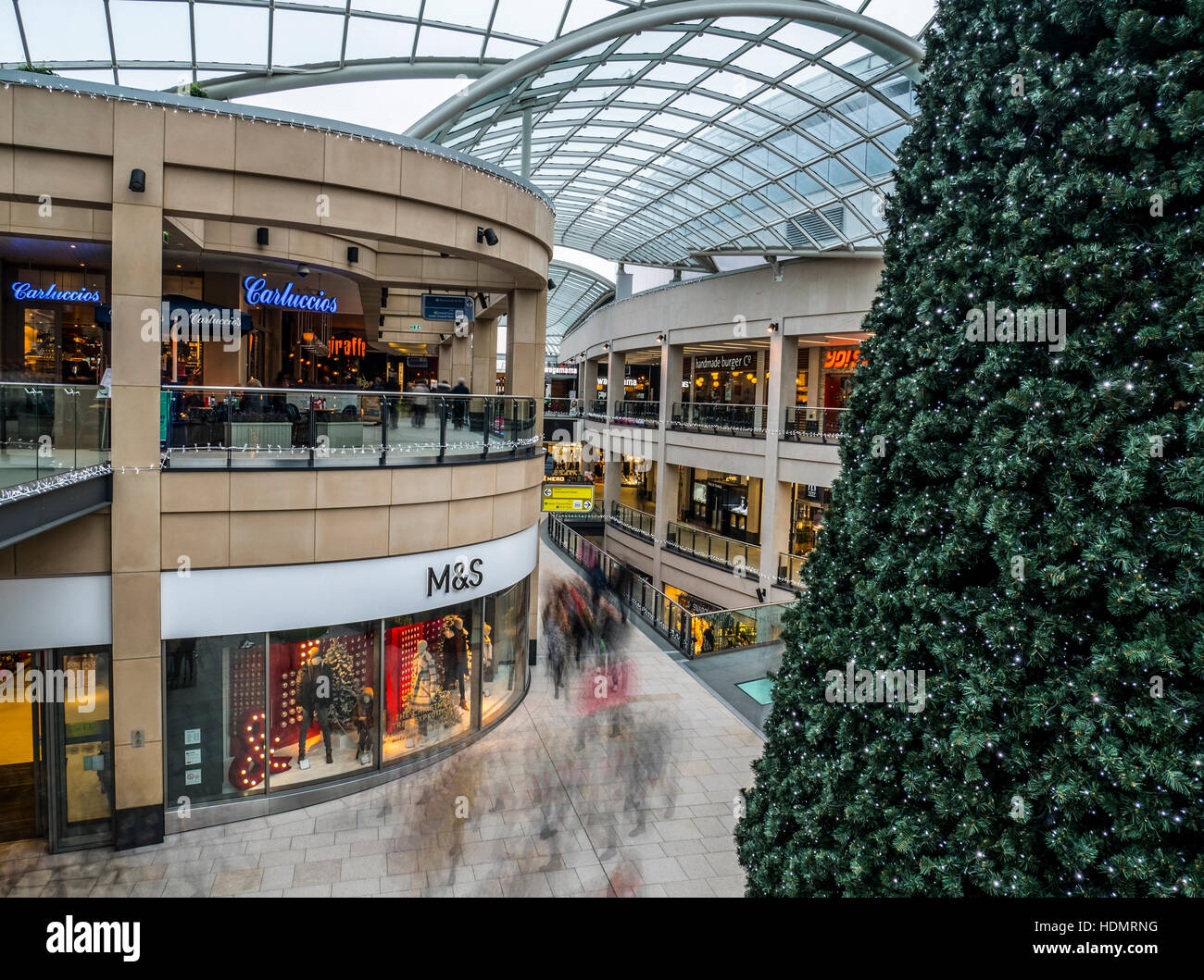 The wonderful and busy Trinity shopping centre in Leeds, taken in the ...