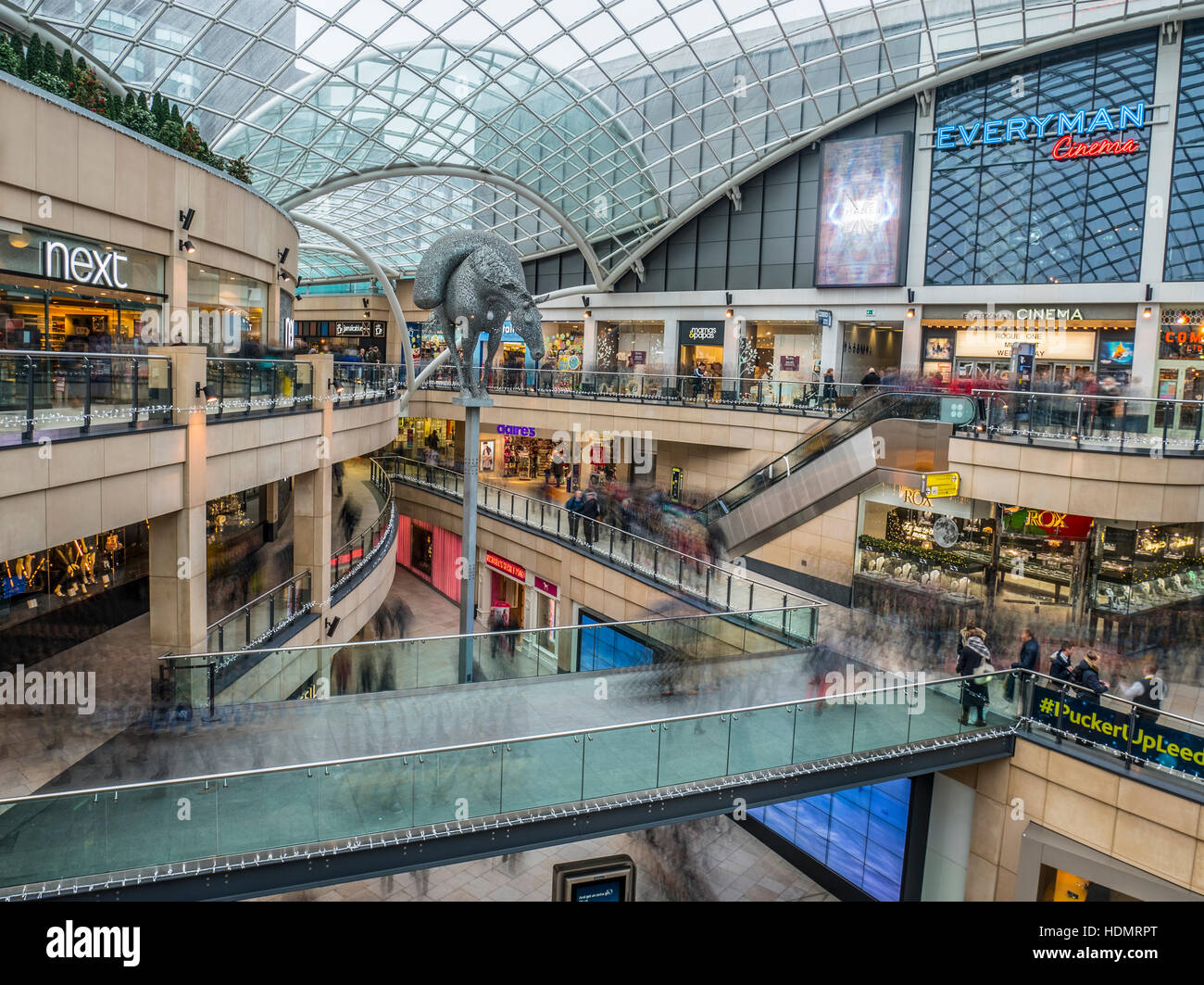 The wonderful and busy Trinity shopping centre in Leeds, taken in the ...