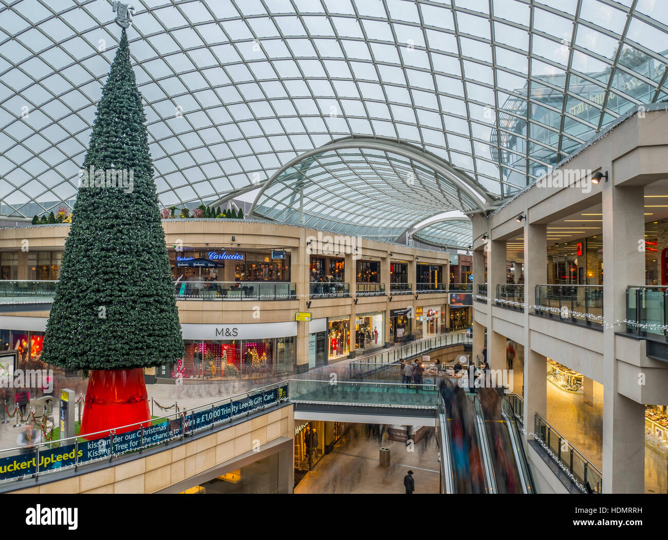 The wonderful and busy Trinity shopping centre in Leeds, taken in the ...