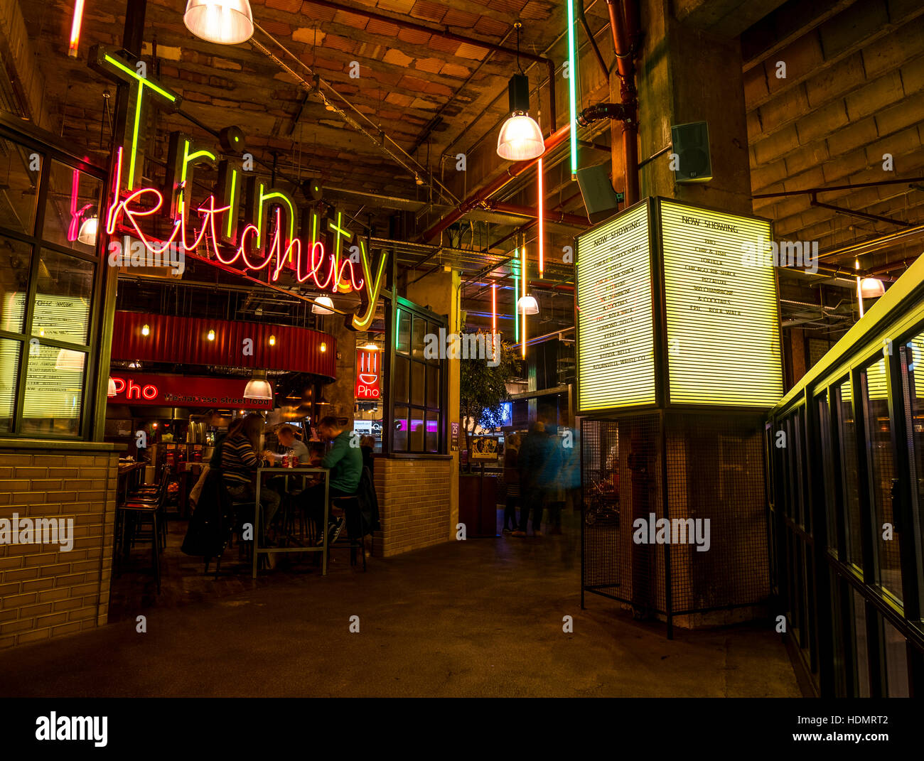 The wonderful and busy Trinity Kitchen food hall at the Trinity ...