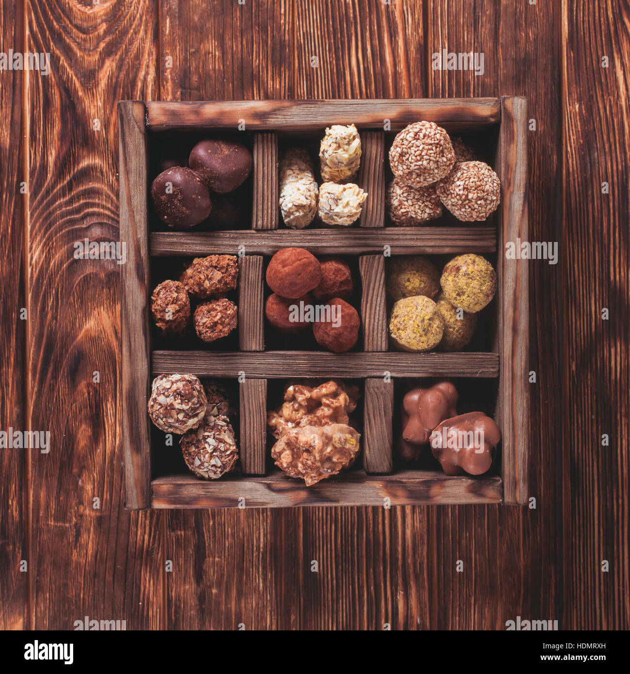 Chocolate candy box Stock Photo - Alamy