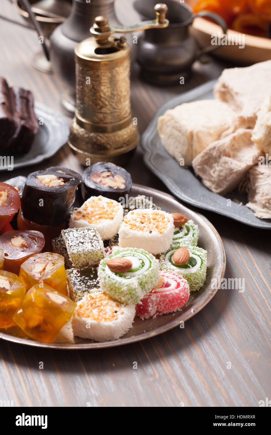 Turkish delight rahat lokum Stock Photo - Alamy