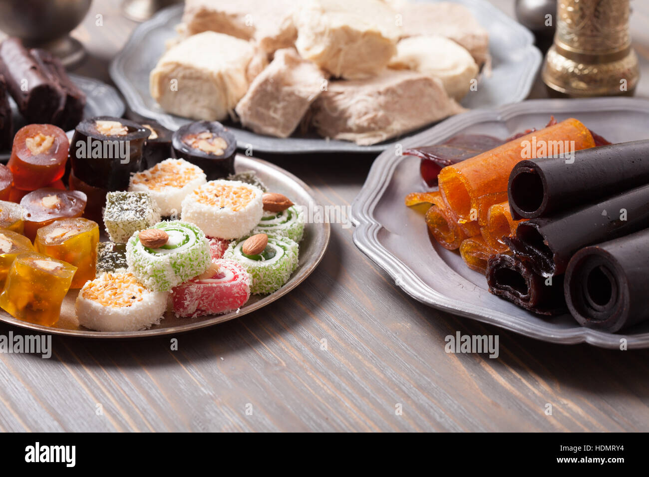 Turkish delight rahat lokum Stock Photo - Alamy
