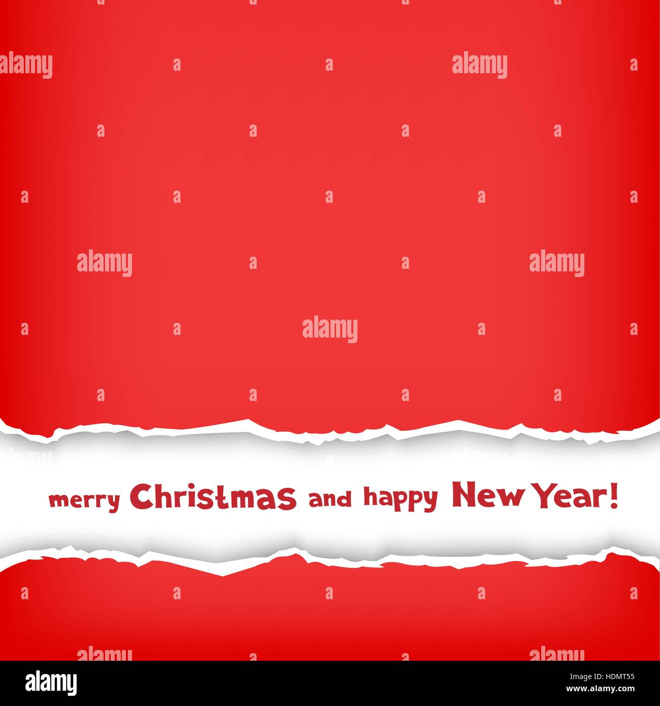 Christmas congratulation wrapped red paper Stock Vector Image & Art - Alamy