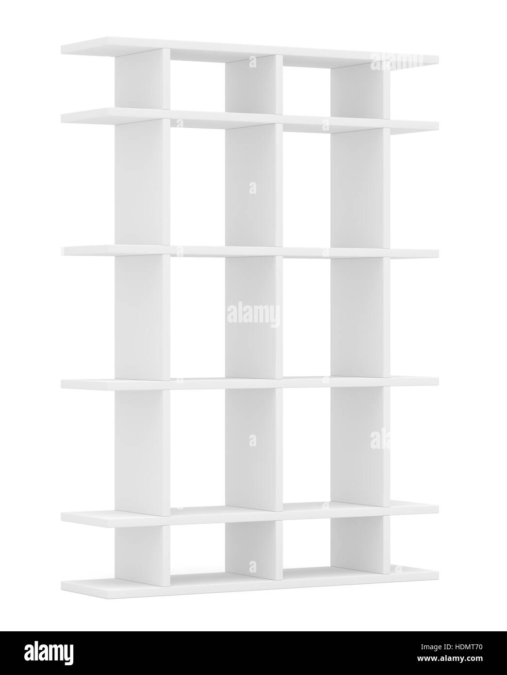 Empty shelves on white background Stock Photo - Alamy