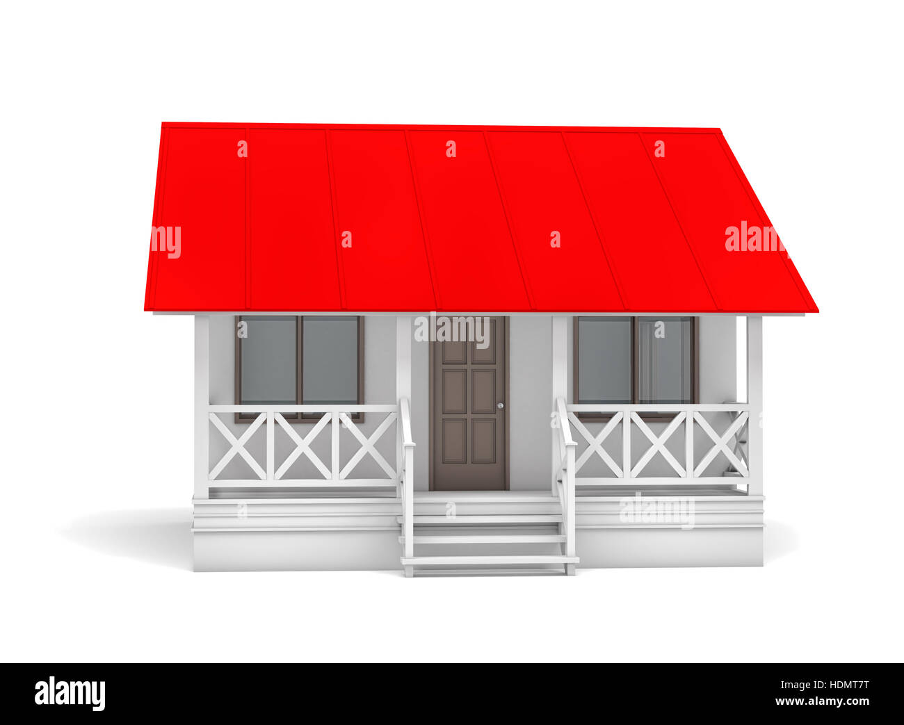 Detailed house, isolated Stock Photo - Alamy