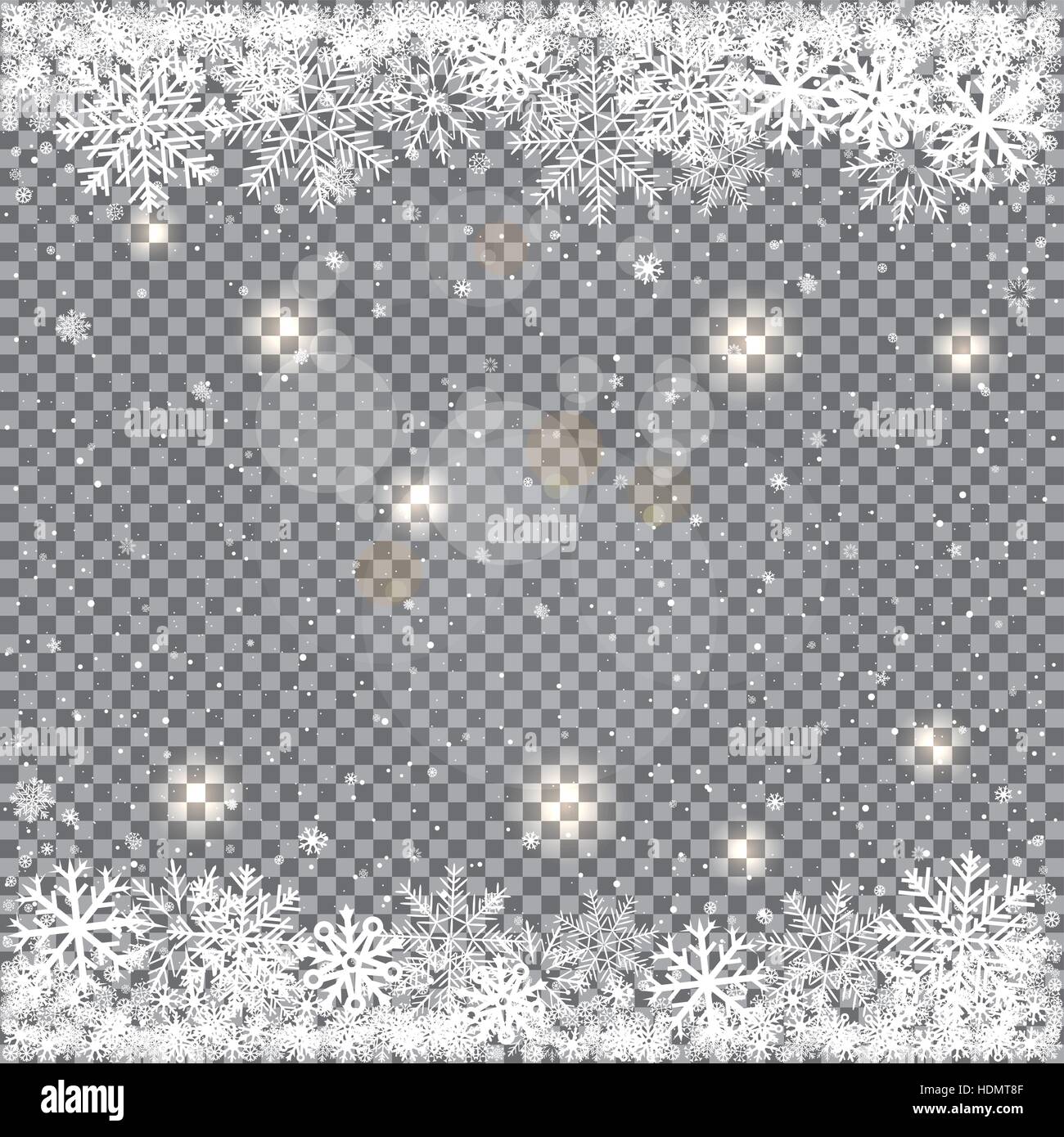 winter snow transparent background Stock Vector Image & Art - Alamy